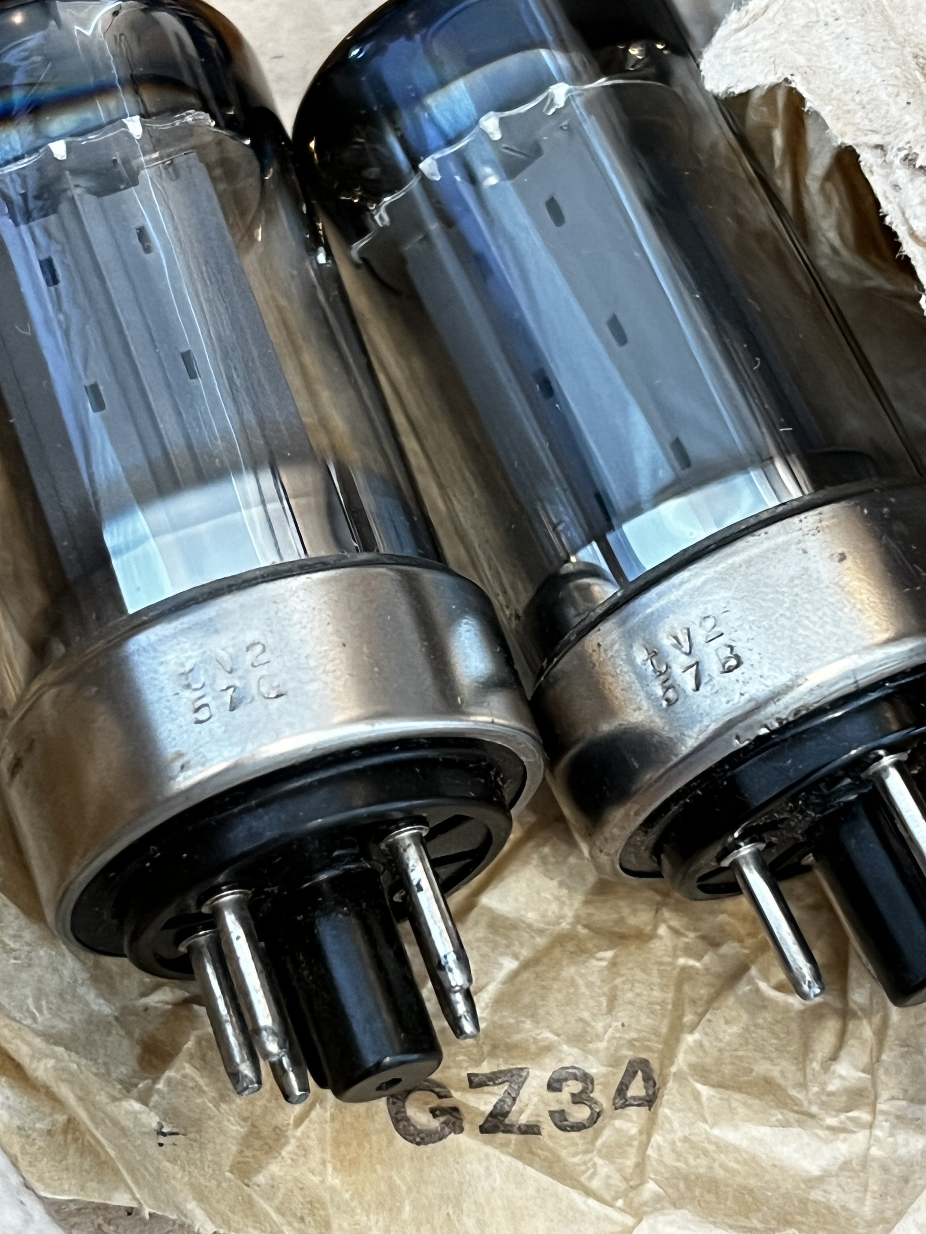 Sold: Rare Mullard/Philips GZ34 rectifier, metal base | Headphone ...