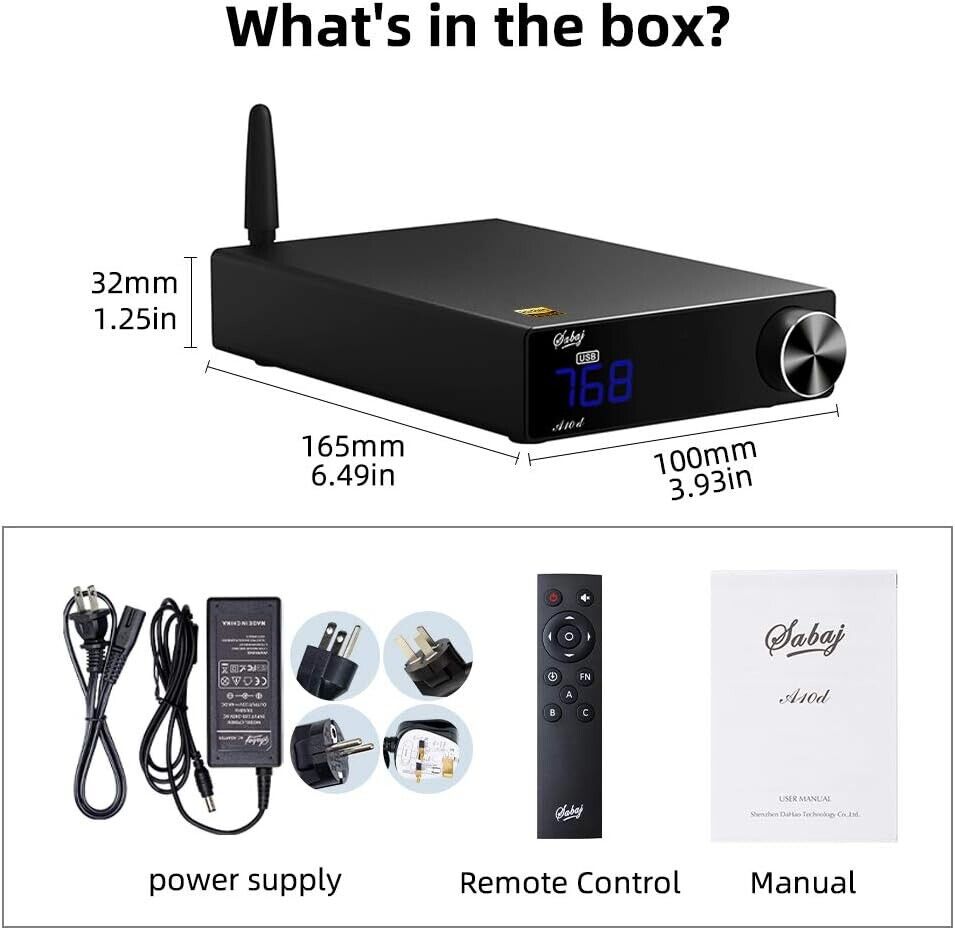 Closed: Sabaj A10d USB DAC preamplifier - in like new condition ...