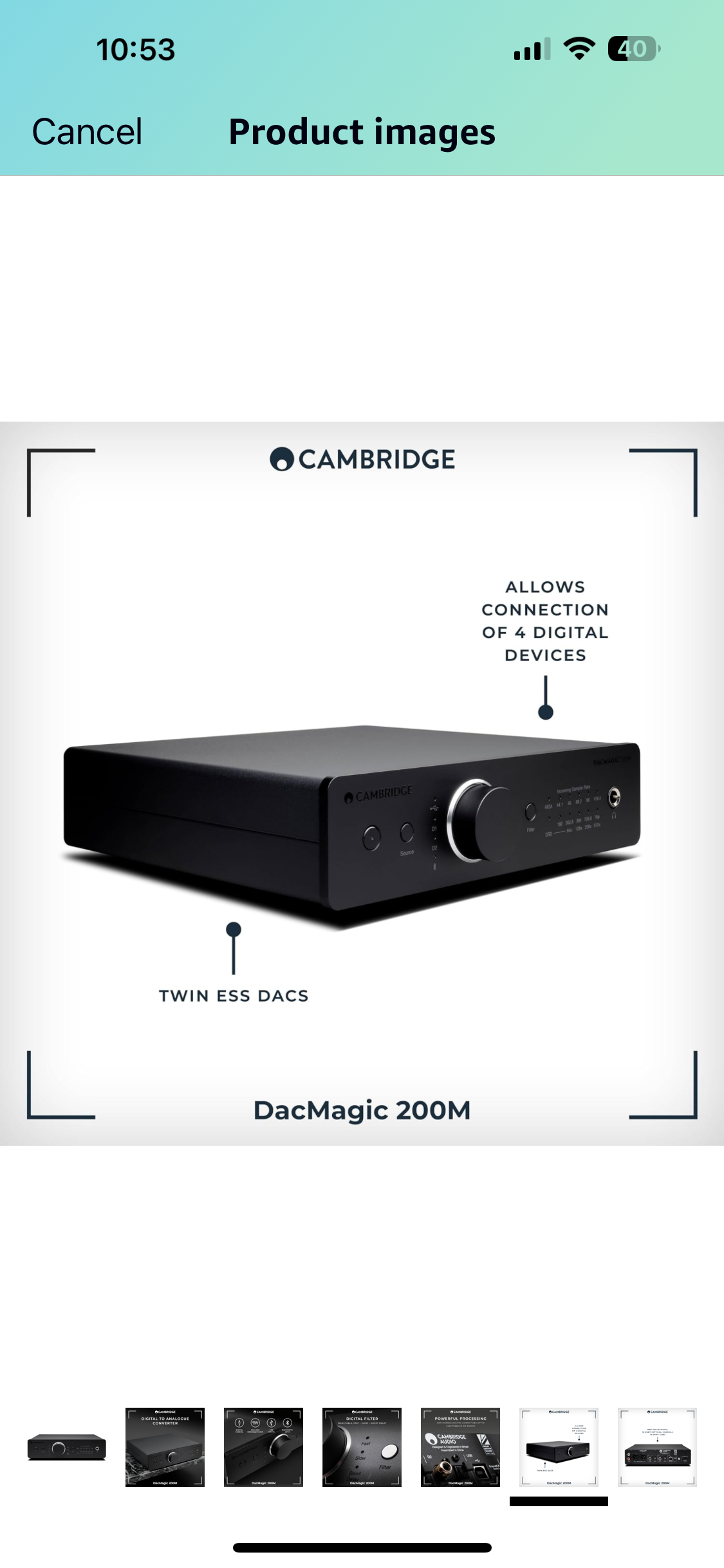 Closed: Cambridge Audio DacMagic 200M - MQA HiFi DAC and Headphone Amplifier with Bluetooth ...