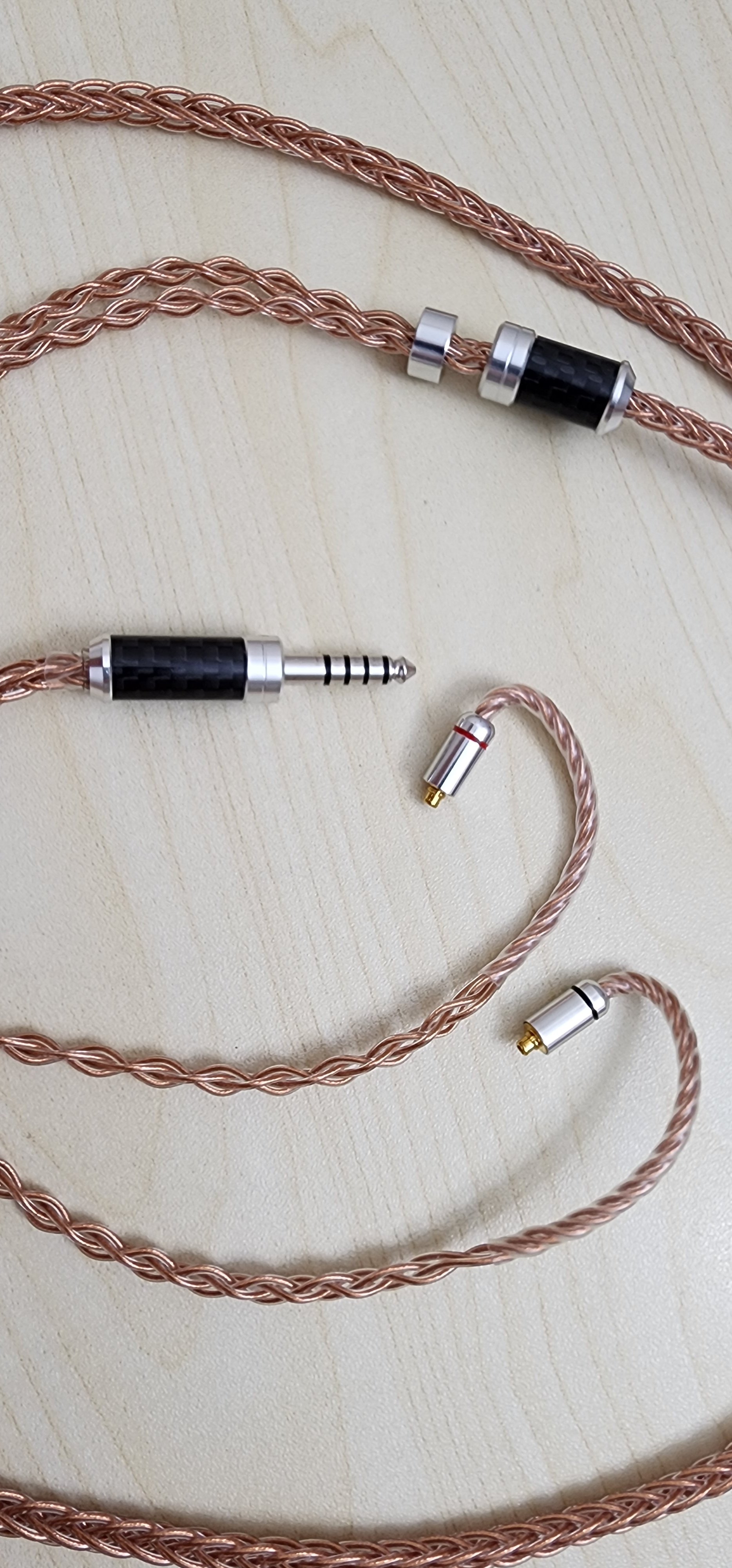 Sold: CEMA IEM Cable | MMCX - 4.4mm | Rhodium Plated Connectors | 8 ...
