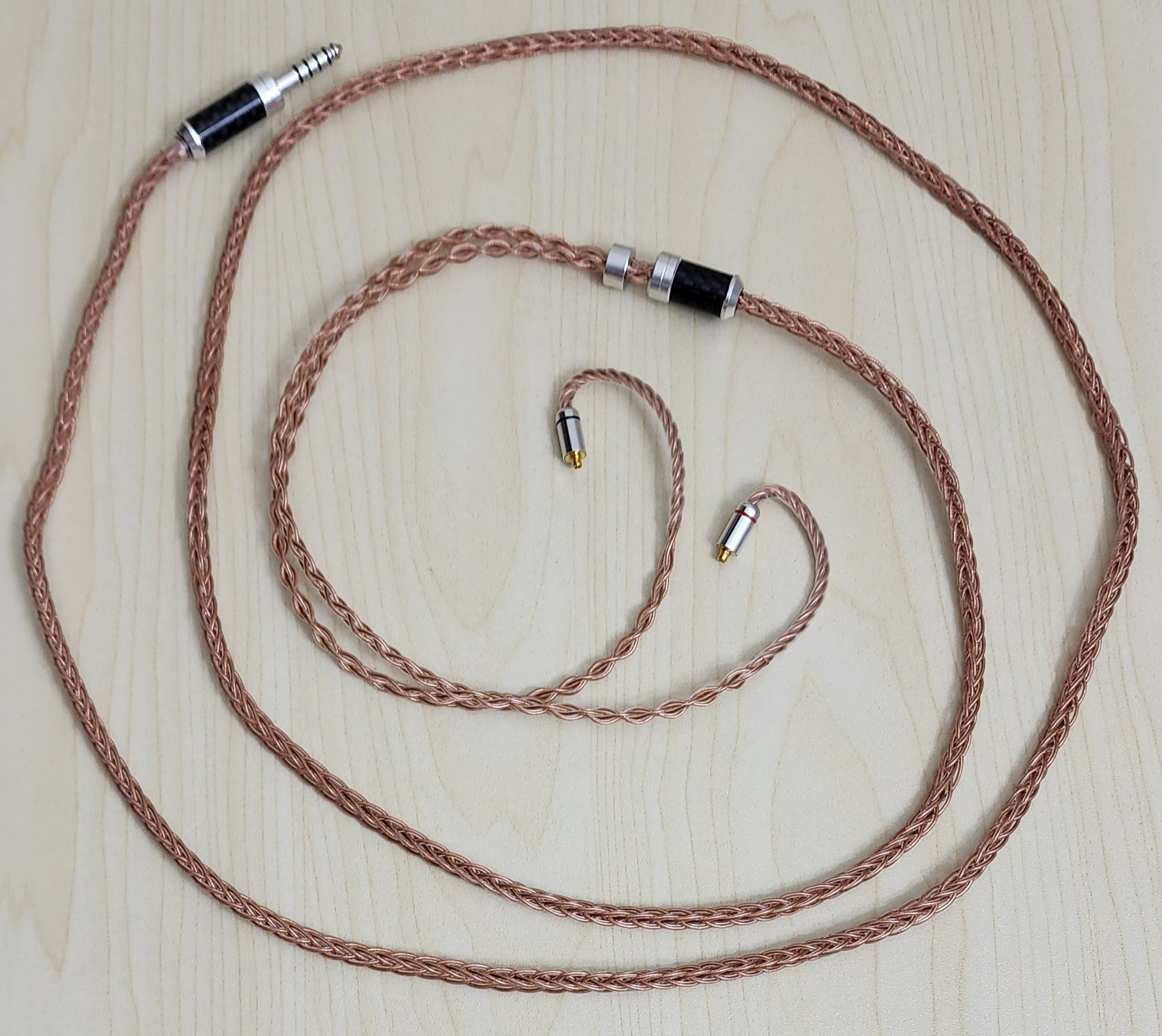 Sold: CEMA IEM Cable | MMCX - 4.4mm | Rhodium Plated Connectors | 8 ...