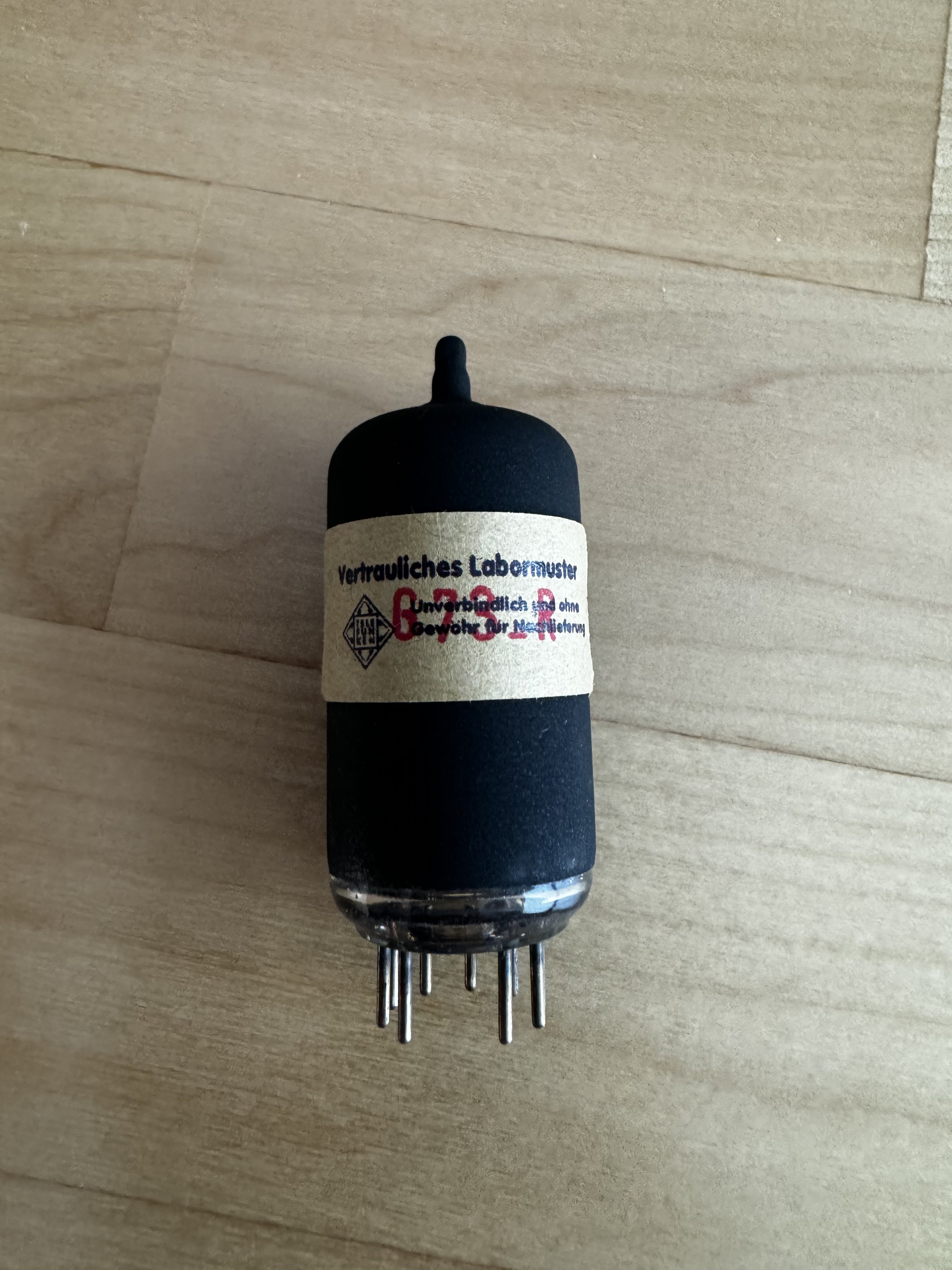 Sold: Telefunken G73-R ECC82 12AU7 ECC802S Black Coated Glass, NOS ...