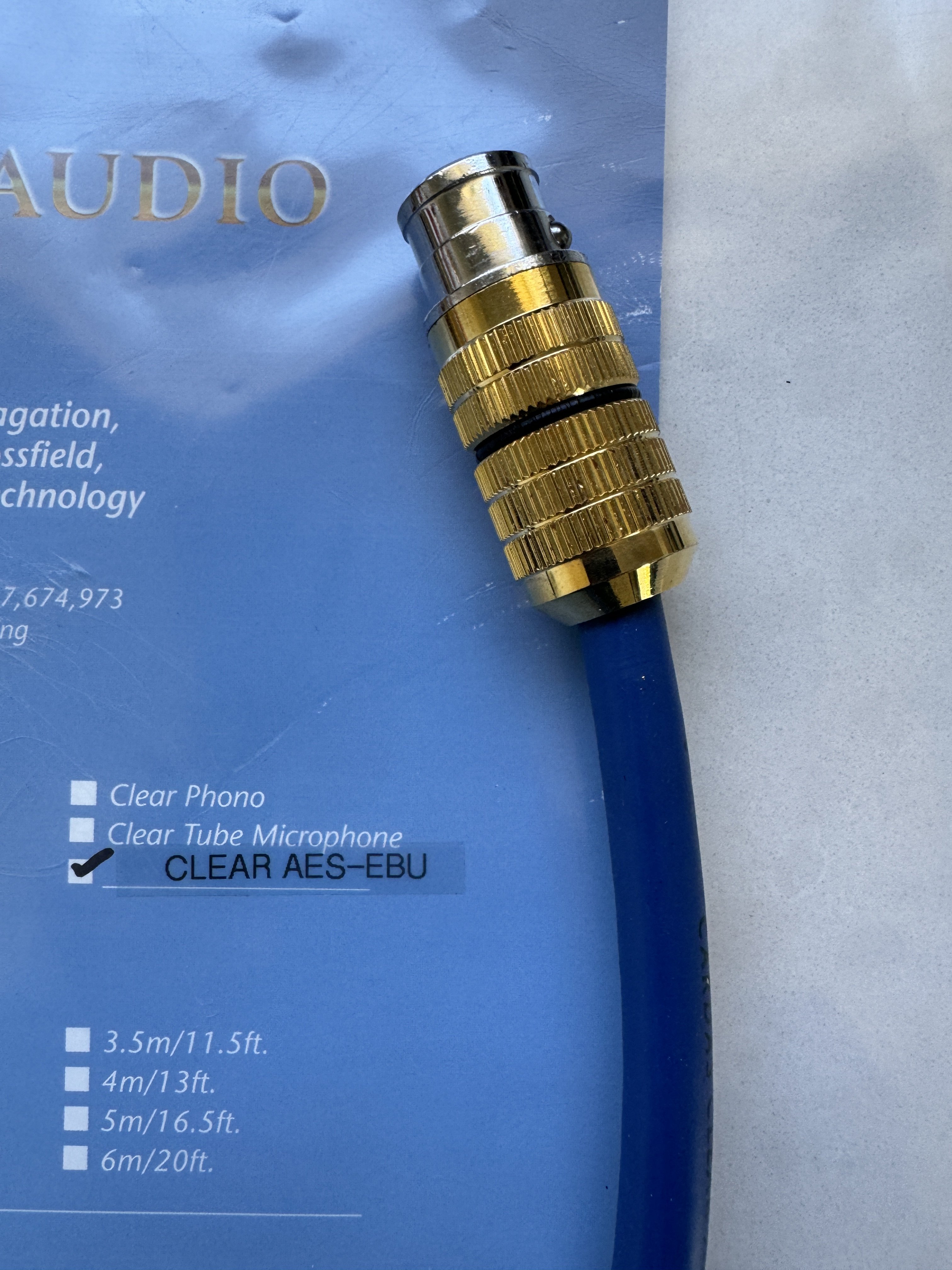 Sold: Cardas Clear AES/EBU - 0.5m | Headphone Reviews and Discussion ...