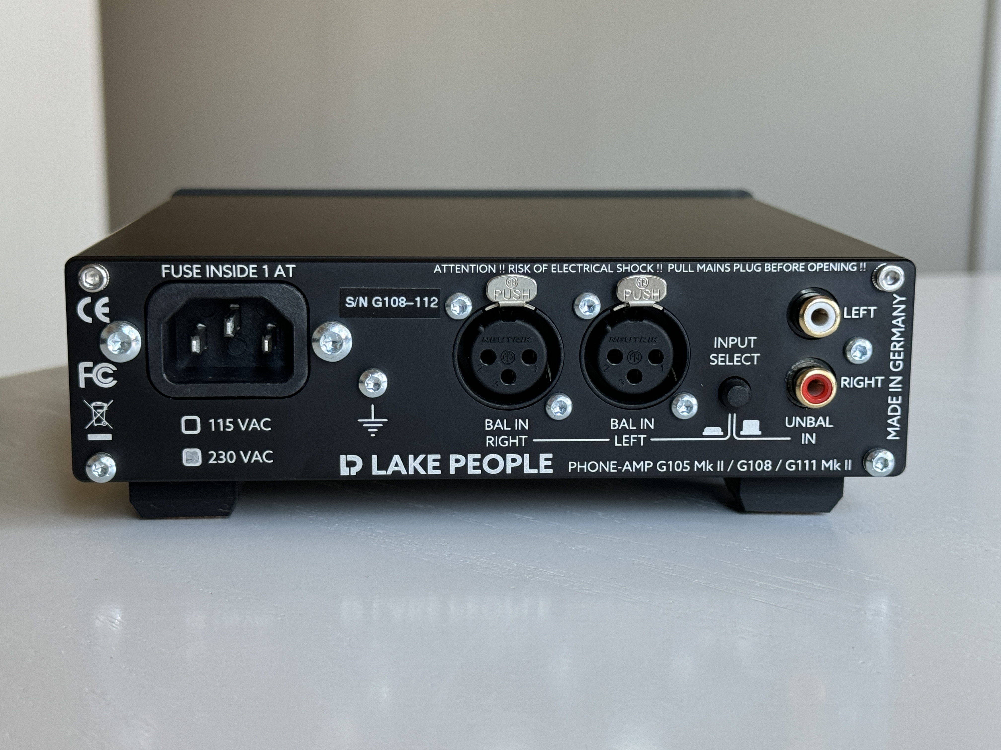Closed: Lake People G108 MKII Balanced Headphone Amplifier | Headphone ...