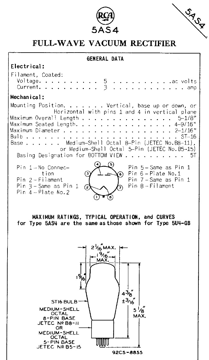Dubstep Girl's Massive 5AR4/5R4/5U4G Rectifier Review/Comparison ...