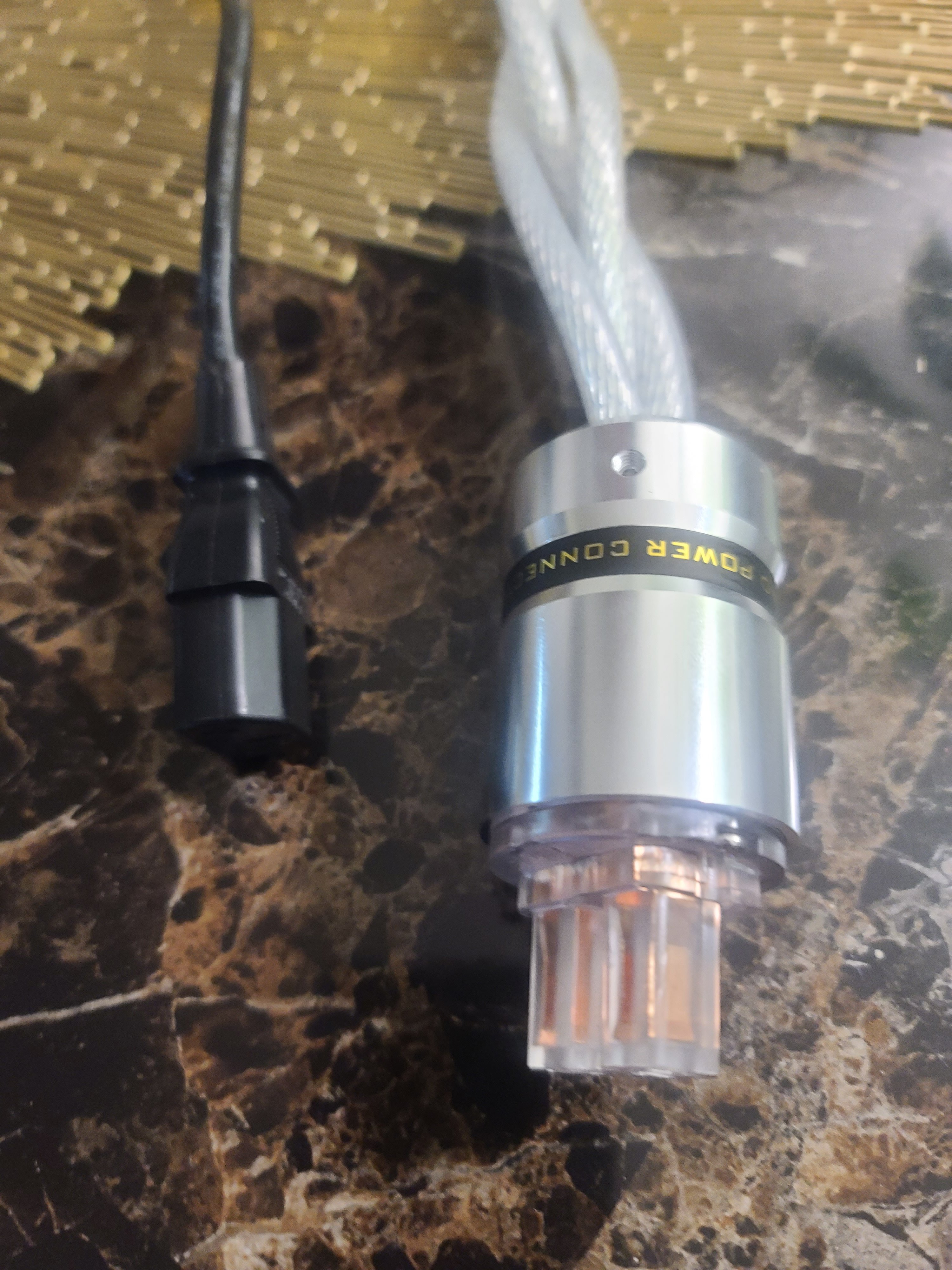 Sold: 3x Chi-fi 12AWG Twisted Power Cables Silver Plated 1.5m 5ft ...