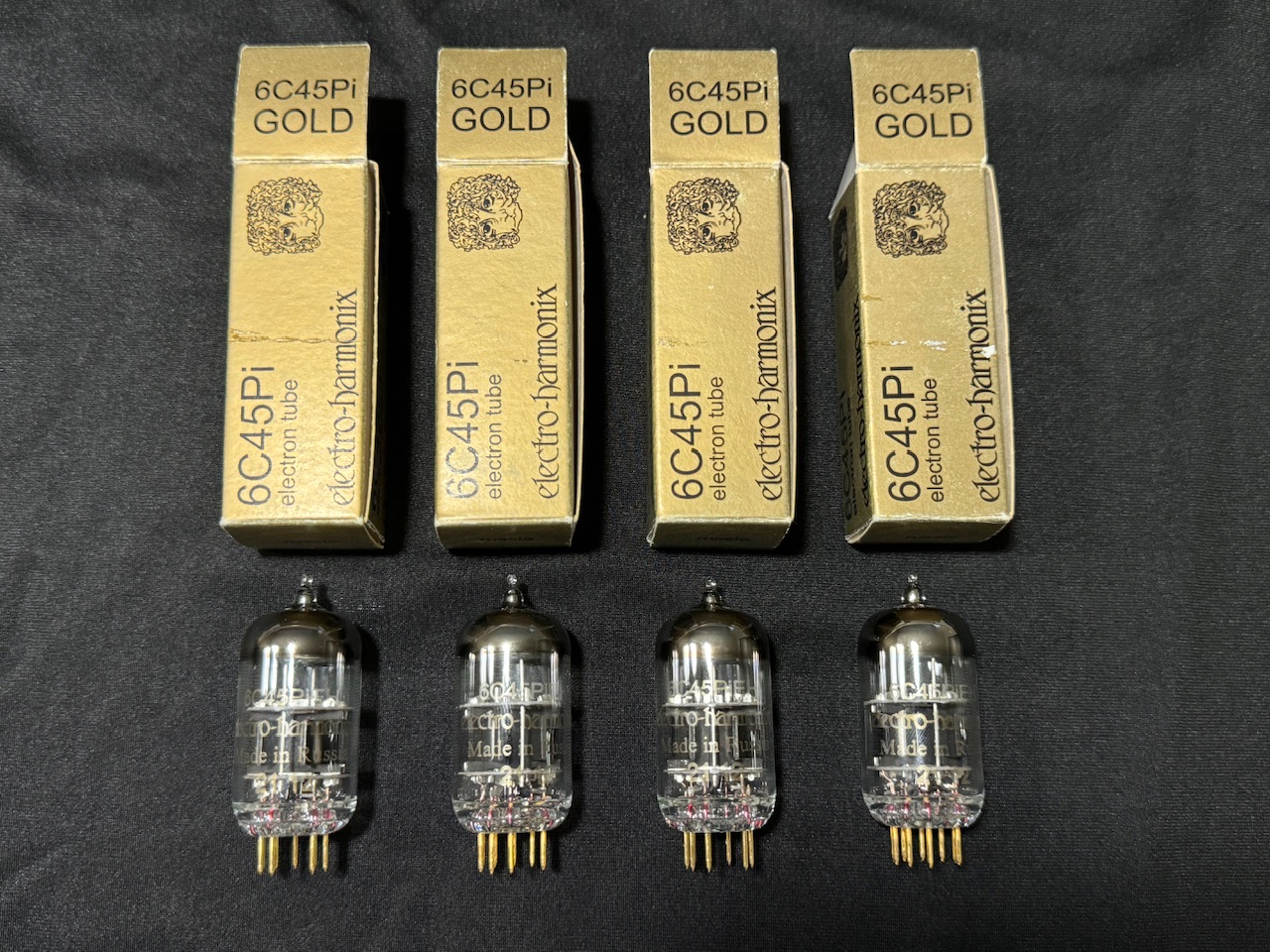 Sold: Electro Harmonix 6C45Pi Gold Pin Quad Matched | Headphone Reviews ...