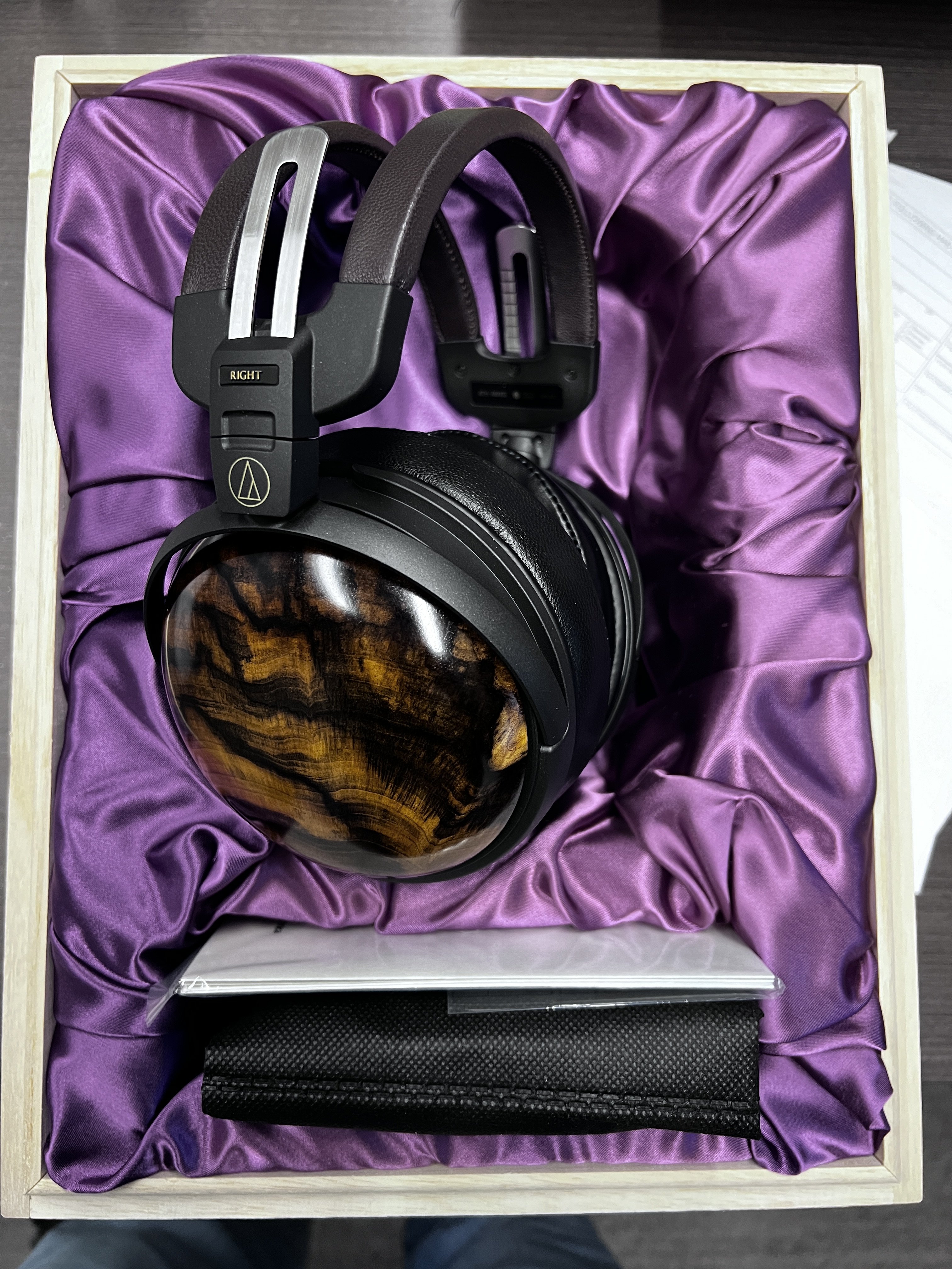 Sold: Limited edition ATH-AWKG Kurogaki wood headphone | Headphone ...