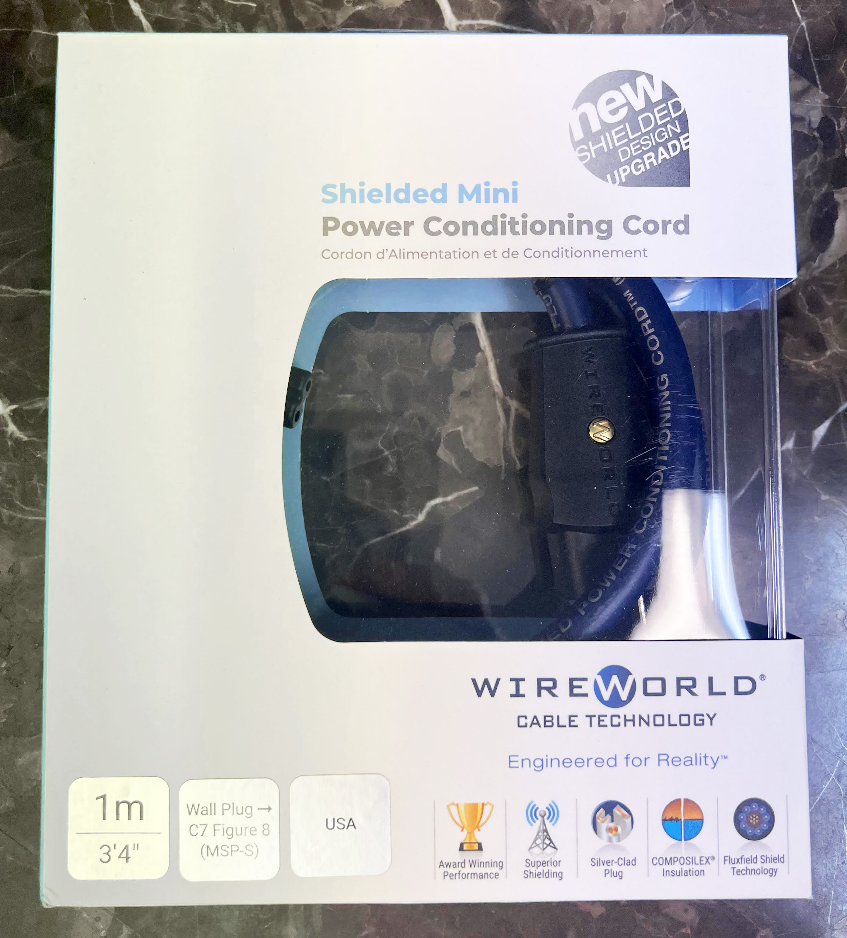 Wireworld Stratus Shielded Power Conditioning Cord C7 Figure 8 1M ...