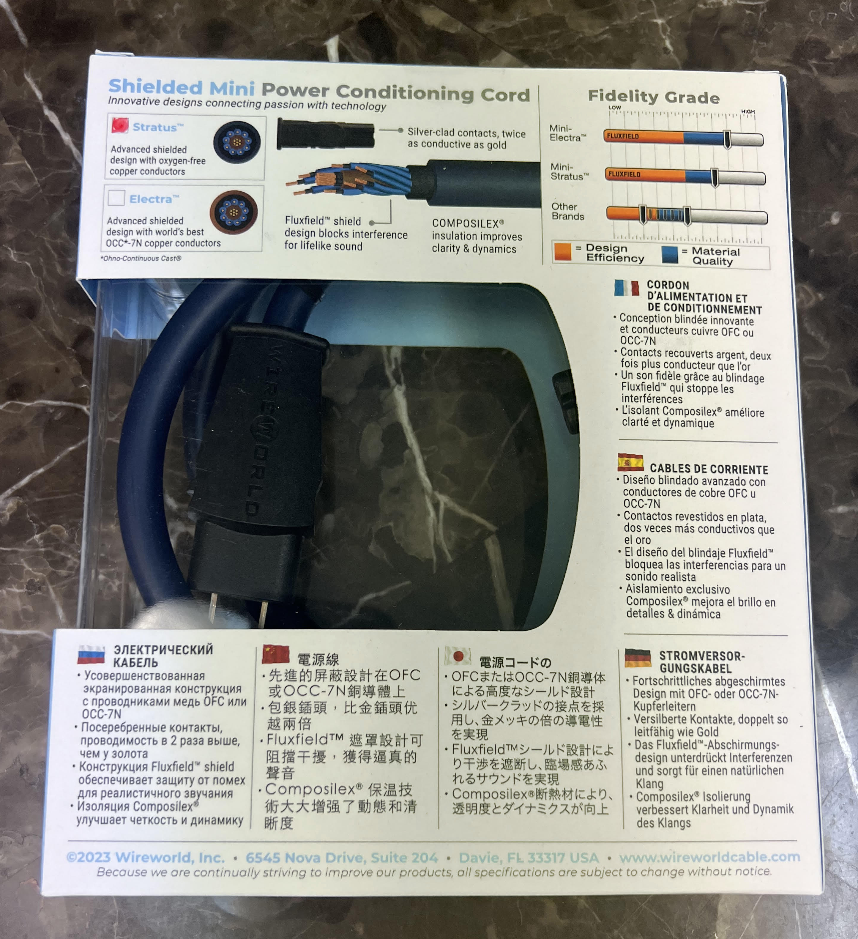 Closed: Wireworld Stratus Shielded Power Conditioning Cord C7 Figure 8 ...