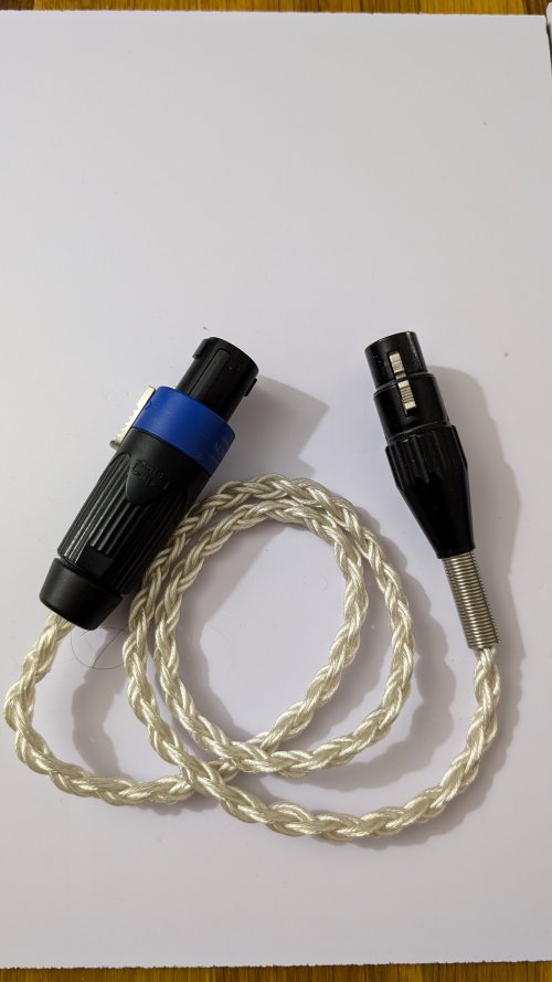 Closed: Viking Weave Cables - SpeakON to 4-pin XLR Female Cable (2 ft ...