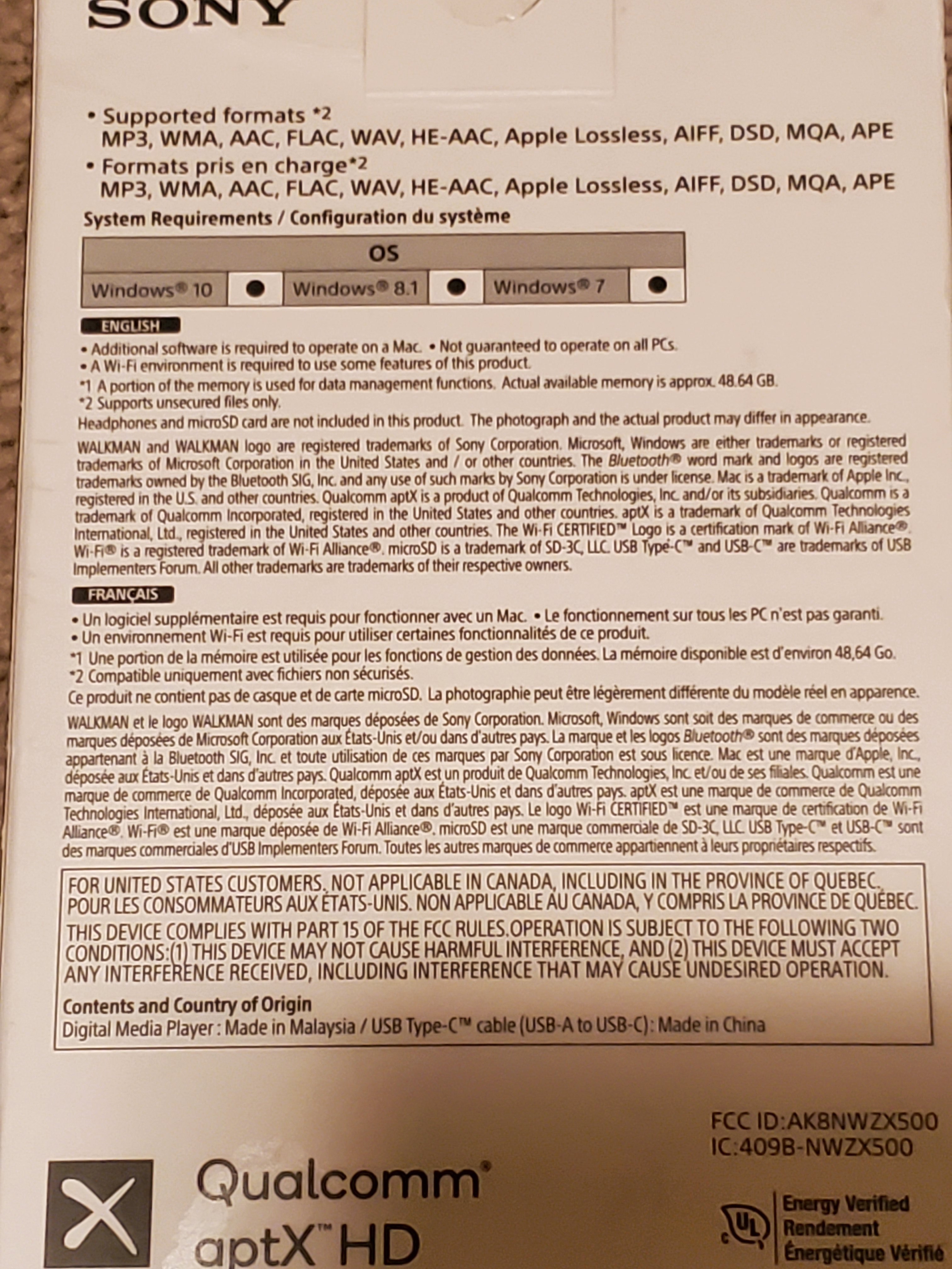 Sold: Sony Walkman NW-ZX507 + Leather Dignis case | Headphone Reviews ...