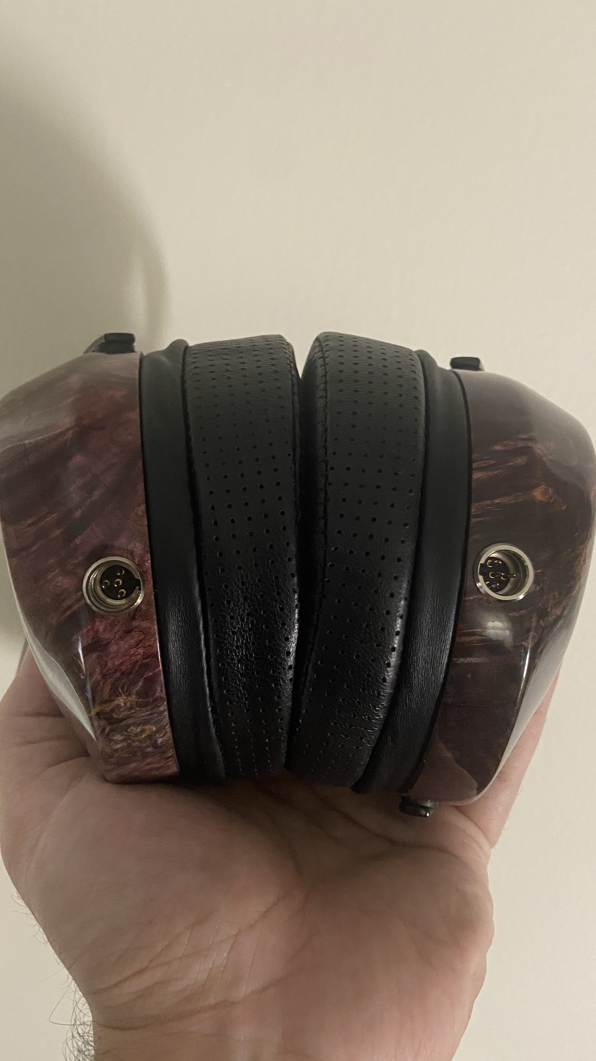 Sold: ZMF Atrium Closed - Stabilized Maroon Maple Burl | Headphone ...