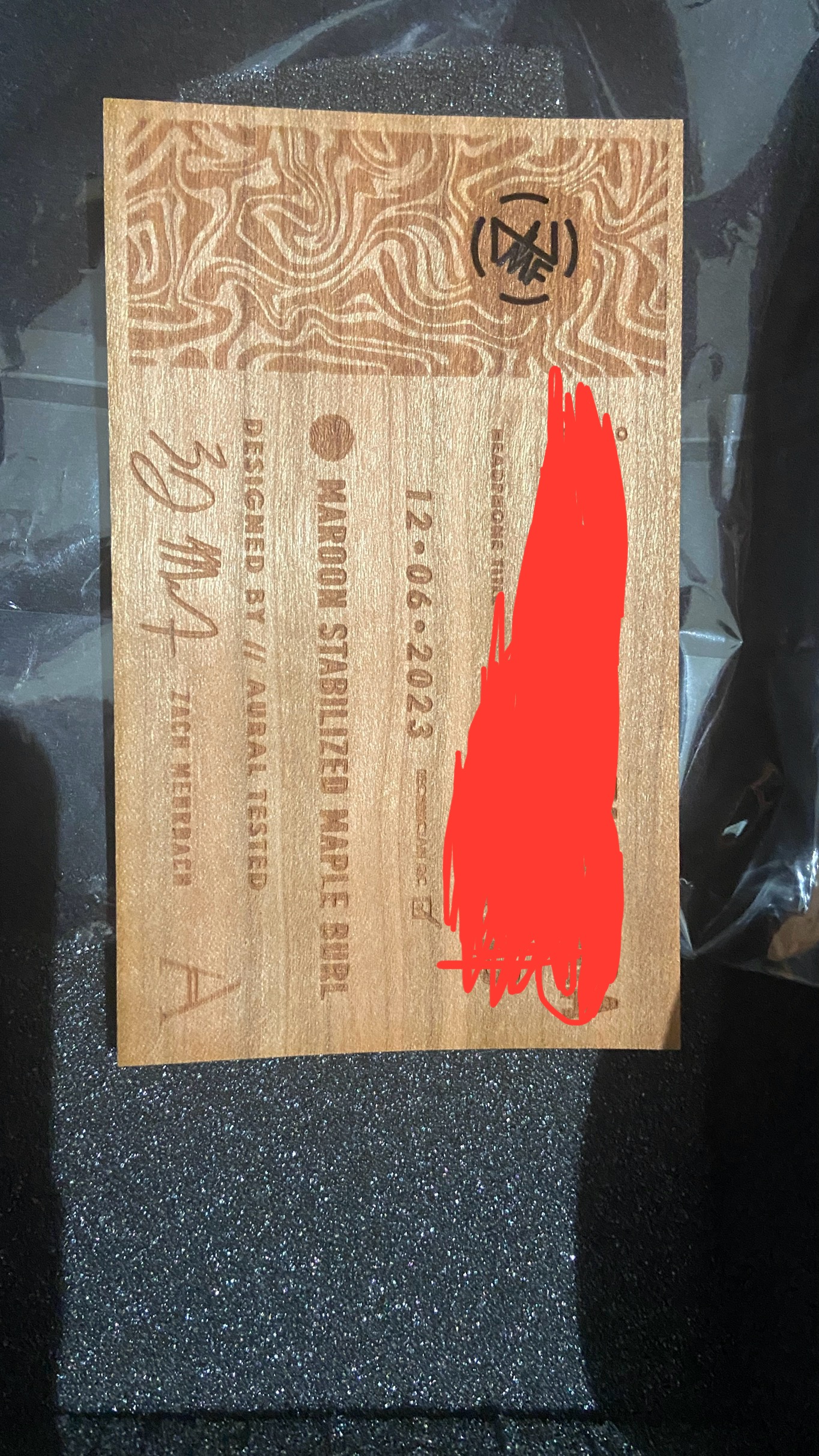 Sold: ZMF Atrium Closed - Stabilized Maroon Maple Burl | Headphone ...