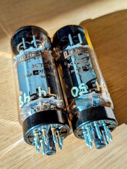 Sold: Ei KT90 pair (relabelled as Audio Research KT91) Type 2 made in ...
