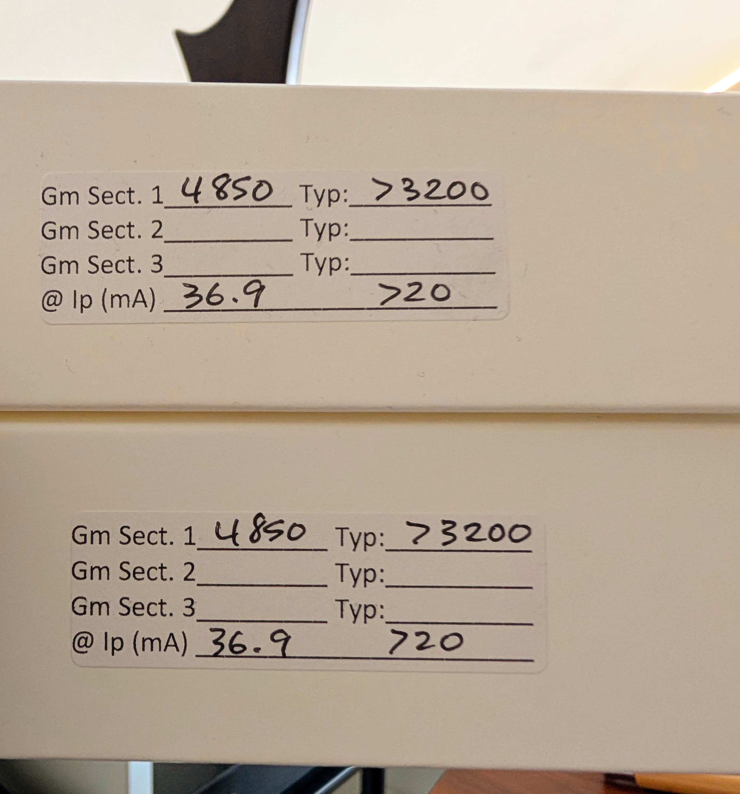 Sold: Ei KT90 pair (relabelled as Audio Research KT91) Type 2 made in ...