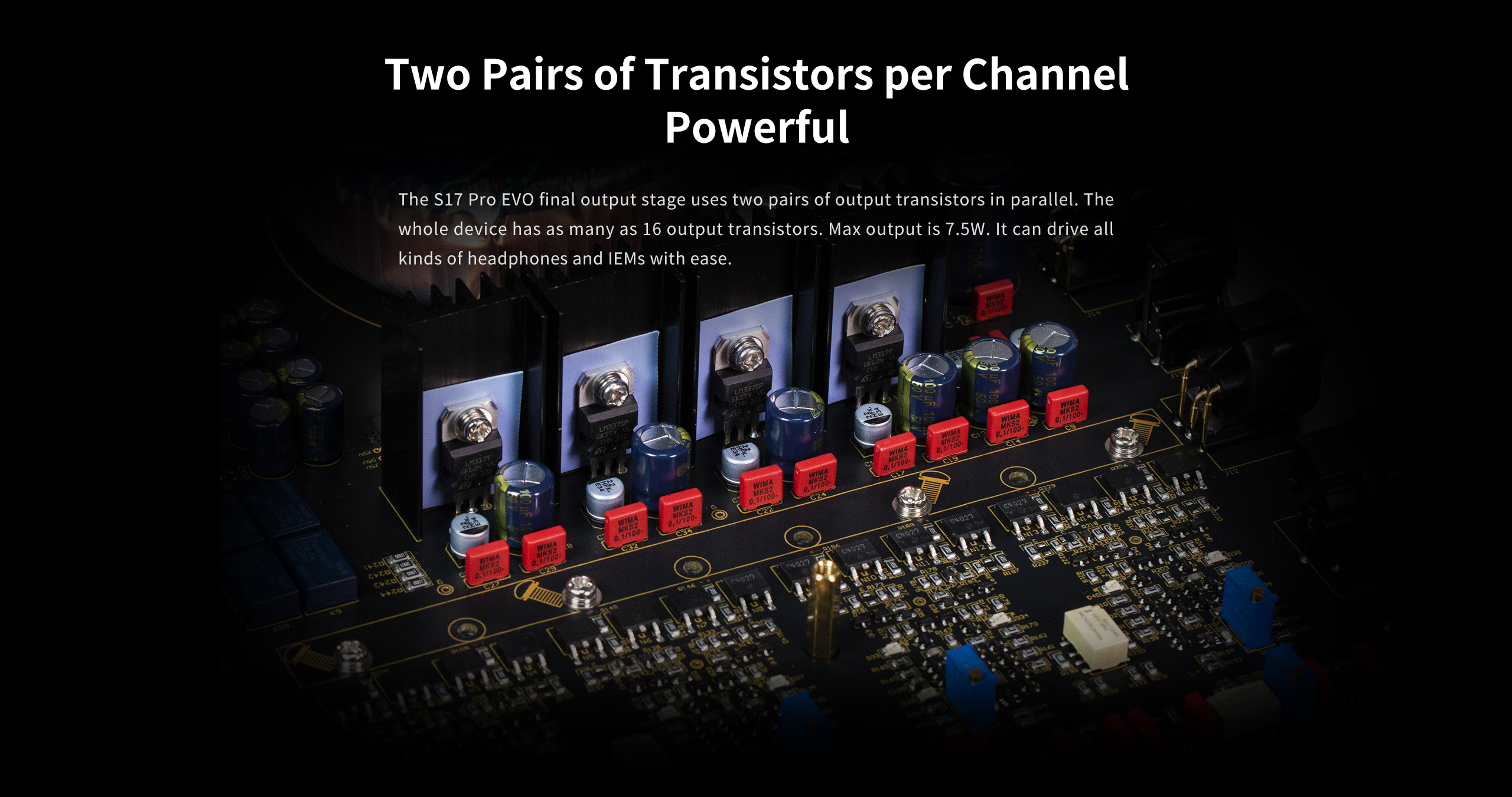 The new aune S17 Pro EVO desktop pure Class-A headphone amplifier is ...