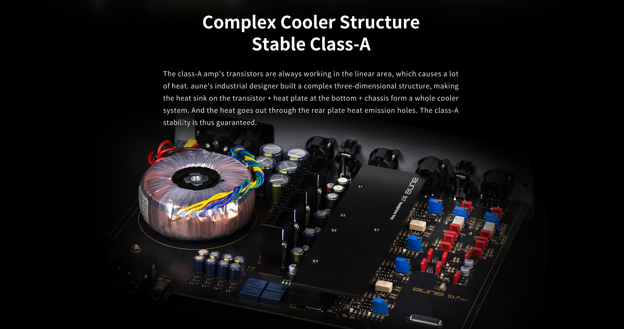 The new aune S17 Pro EVO desktop pure Class-A headphone amplifier is ...