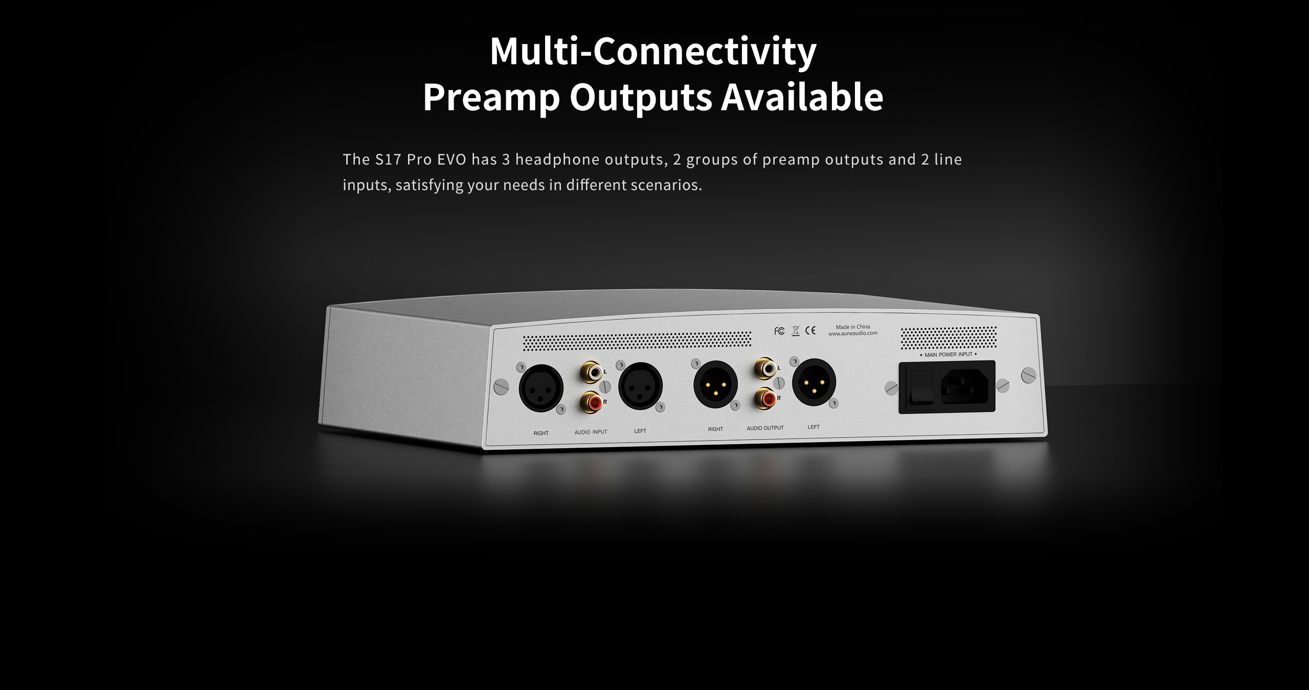 The new aune S17 Pro EVO desktop pure Class-A headphone amplifier is ...