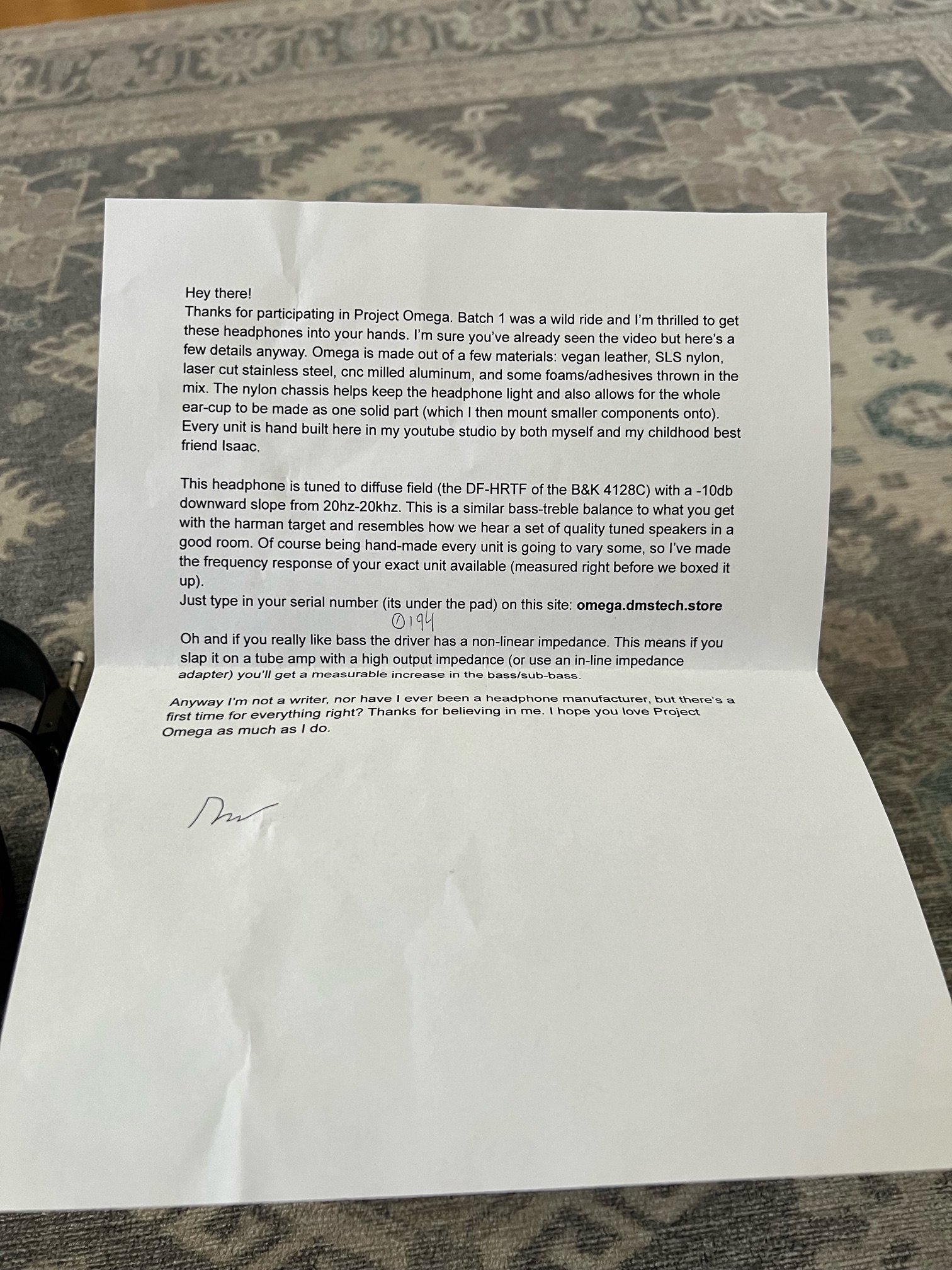 Sold: DMS Omega | Headphone Reviews and Discussion - Head-Fi.org