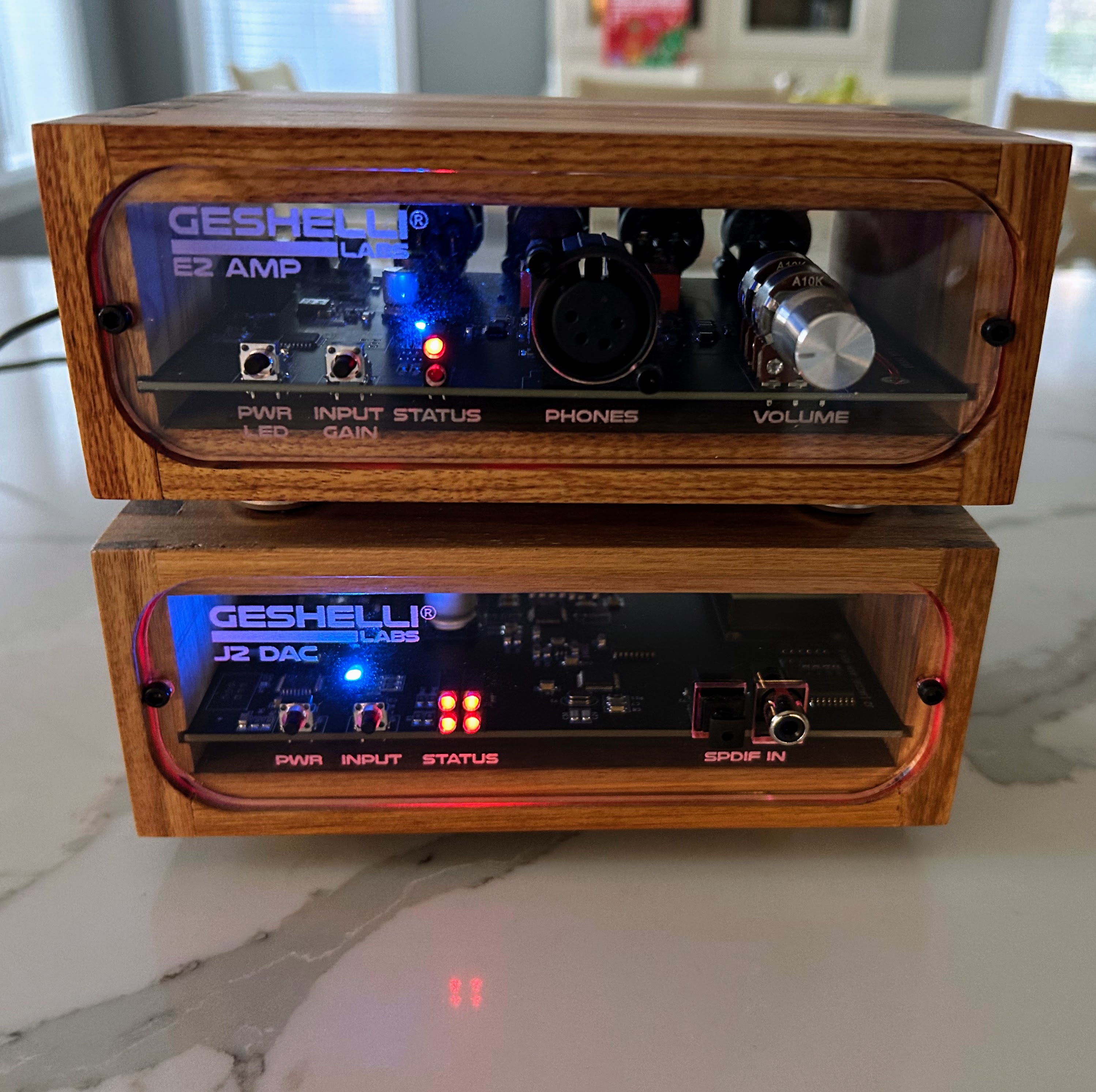 Closed: Geshelli E2 & J2 Stack: Erish 2 Headphone Amp [E2] & J2 [AK4493 DAC w/USB]Combo ...