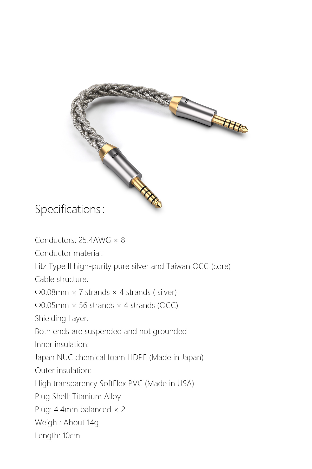 ddHiFi BC44Pro 4.4mm Balanced Audio Cable | Headphone Reviews and ...