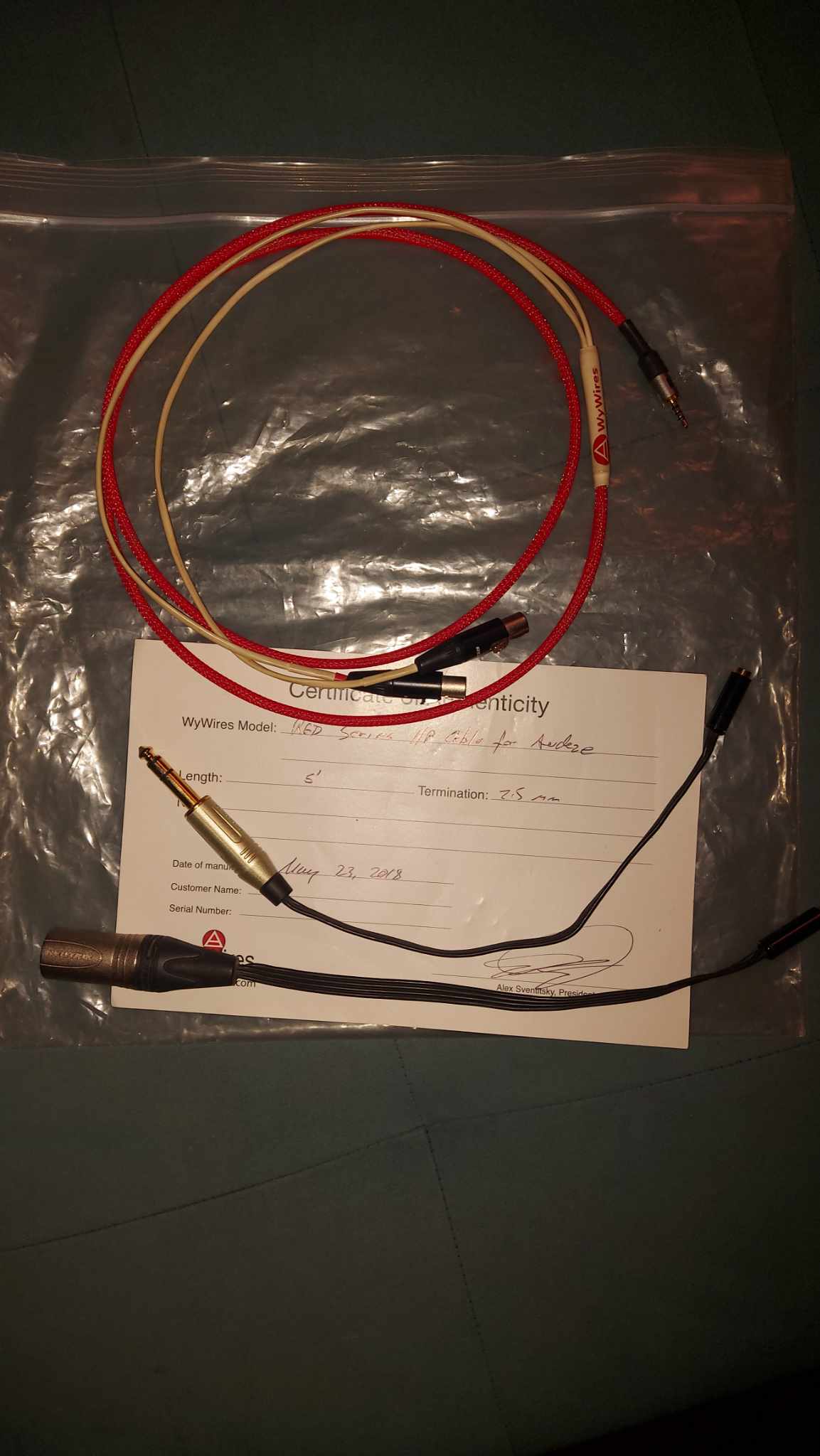 Closed: Wywires RED 2.5 with XLR and 6.3 adaptors | Headphone Reviews ...