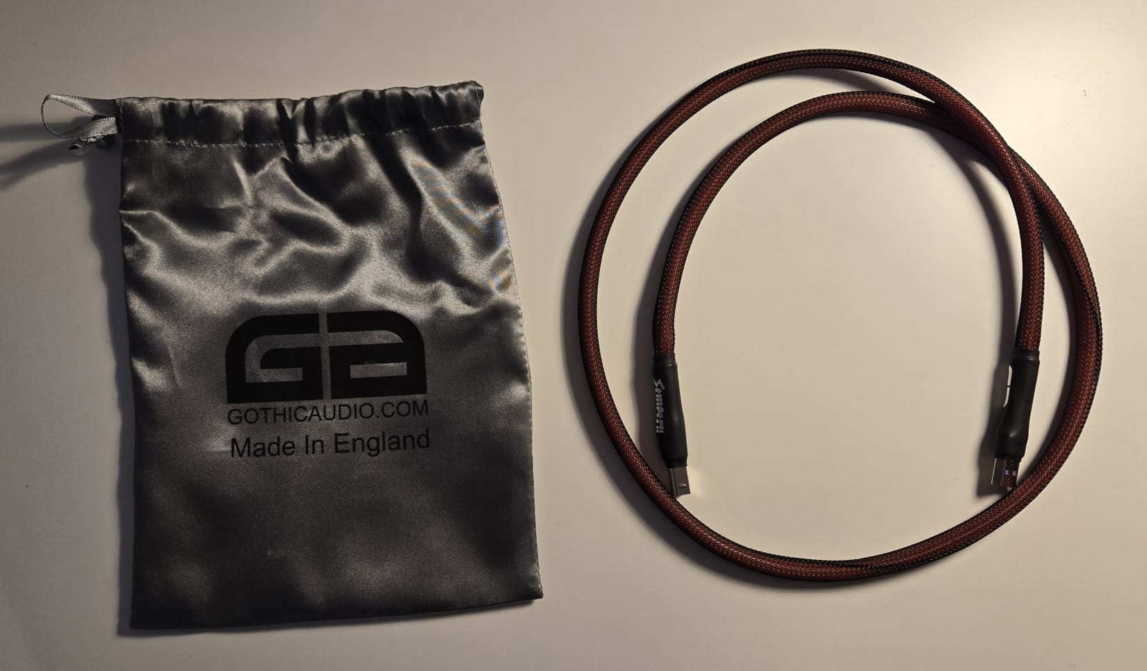 Closed: Gothic Audio 1.0m Semperfi The Outsider Pure Silver USB Cable ...