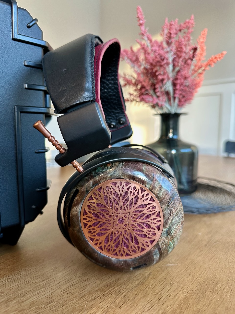 Sold: ZMF Atrium Open - Eukaryota - Blue Stabilized Maple Burl ...