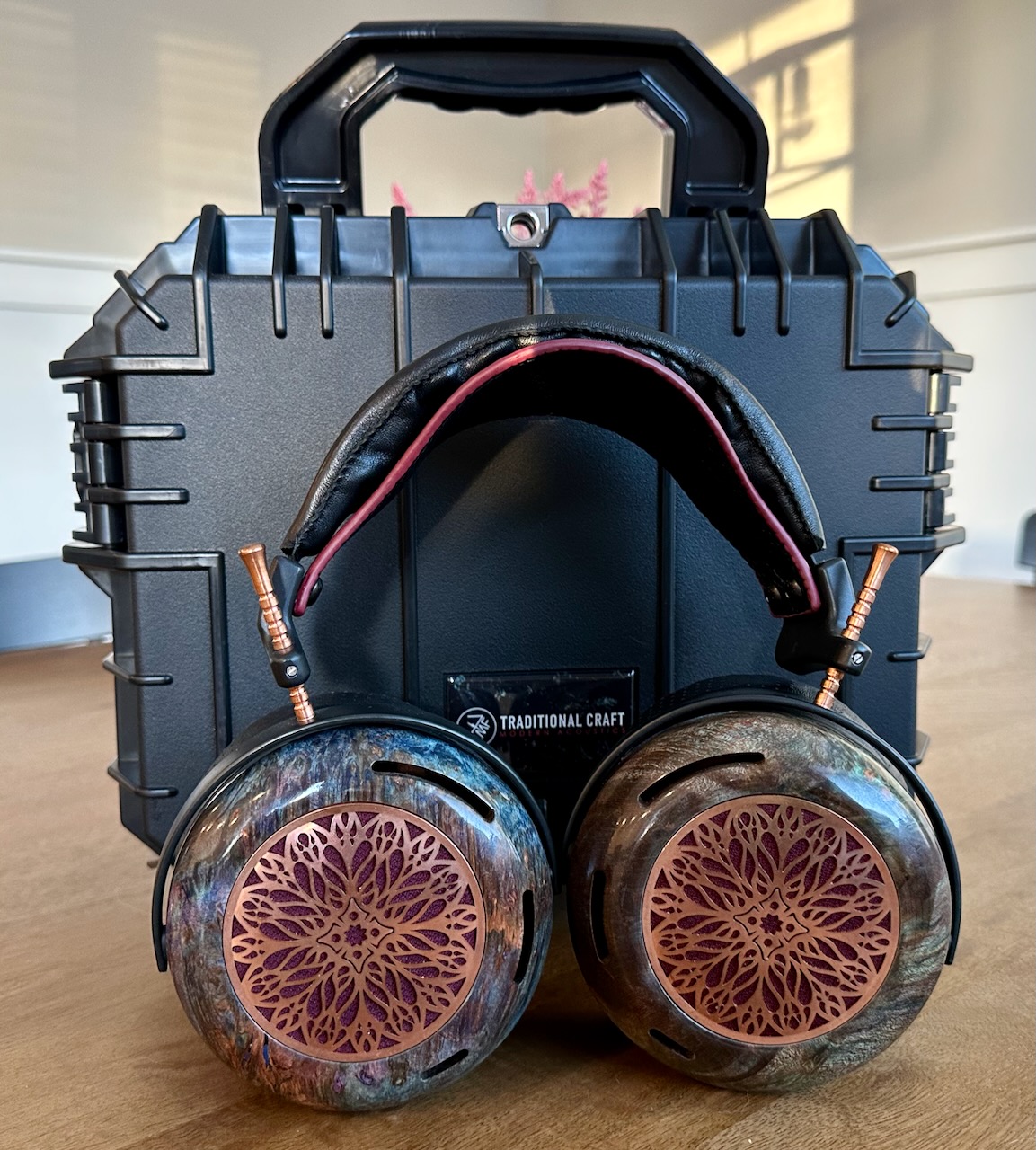 Sold: ZMF Atrium Open - Eukaryota - Blue Stabilized Maple Burl ...