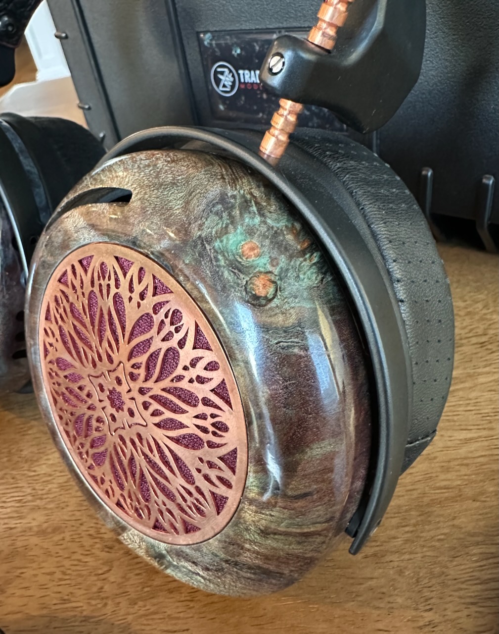 Sold: ZMF Atrium Open - Eukaryota - Blue Stabilized Maple Burl ...