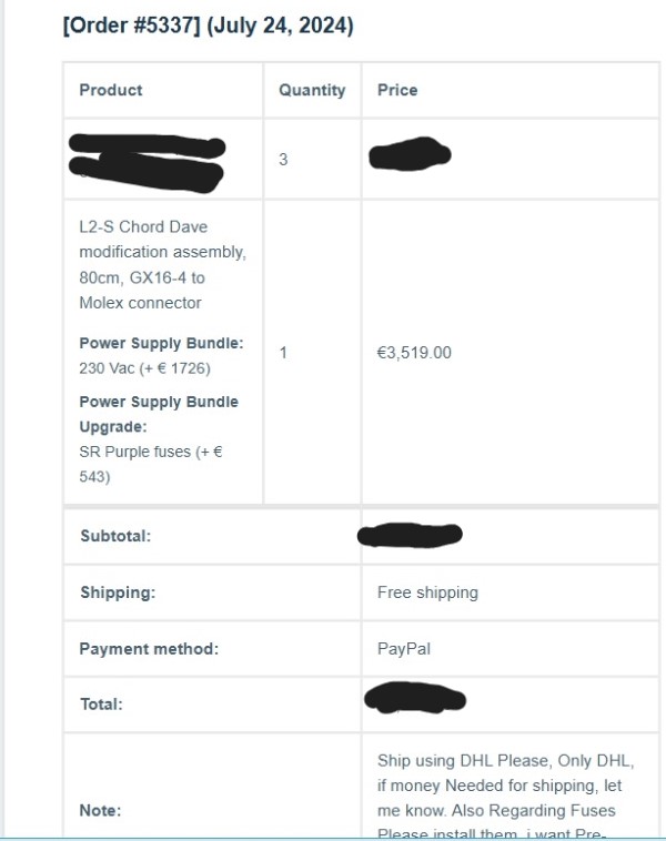 Closed: FARAD Super3 linear power supplies (230v) for Chord DAVE | Headphone Reviews and ...