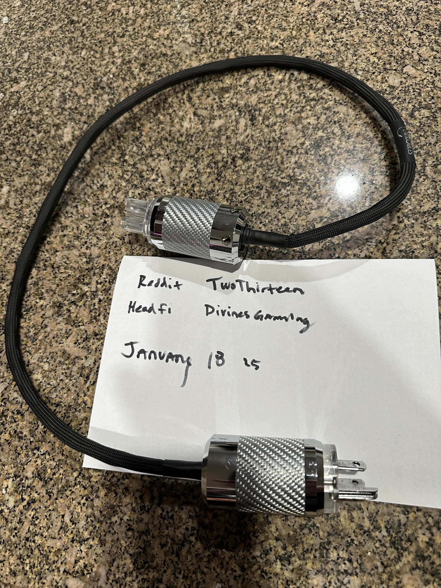 Sold: Lavricables Master Pure Silver 3ft Power Cable | Headphone ...