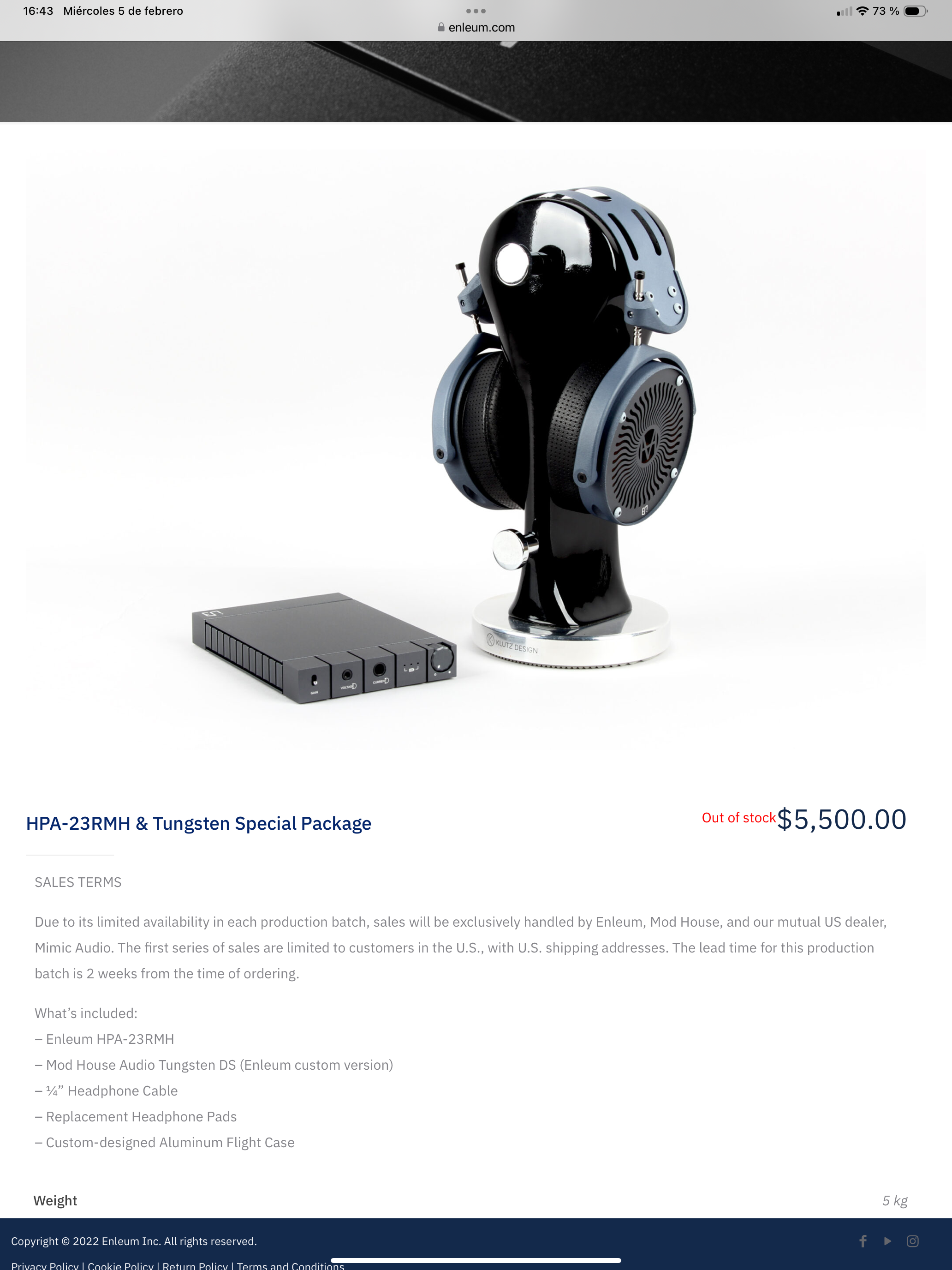 Sold: Modhouse TUNGSTEN "ENLEUM LIMITED EDITION PACK) | Headphone ...