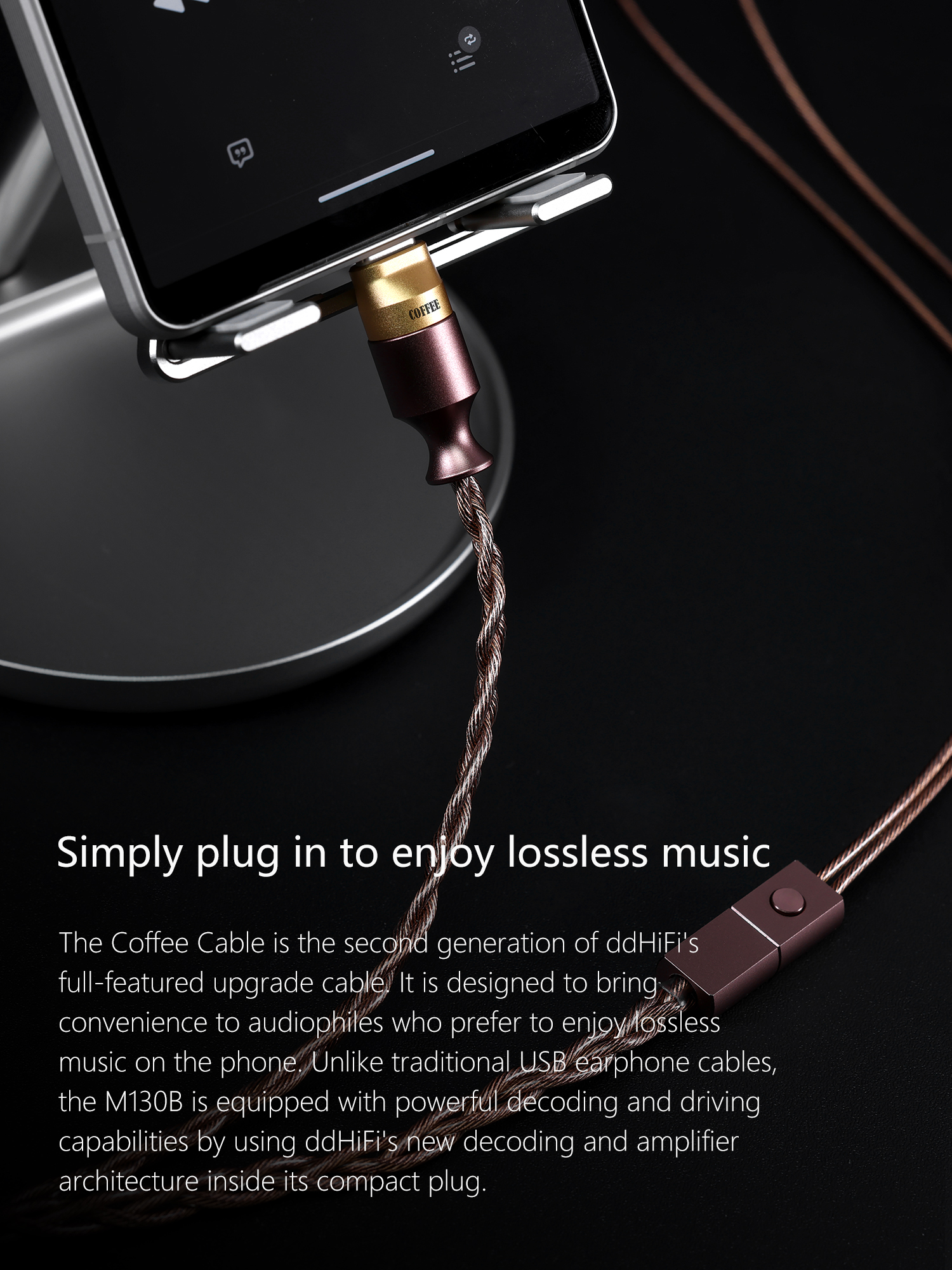 ddHiFi M130B (Coffee Cable) Professional All-in-one USB-C Decoding ...