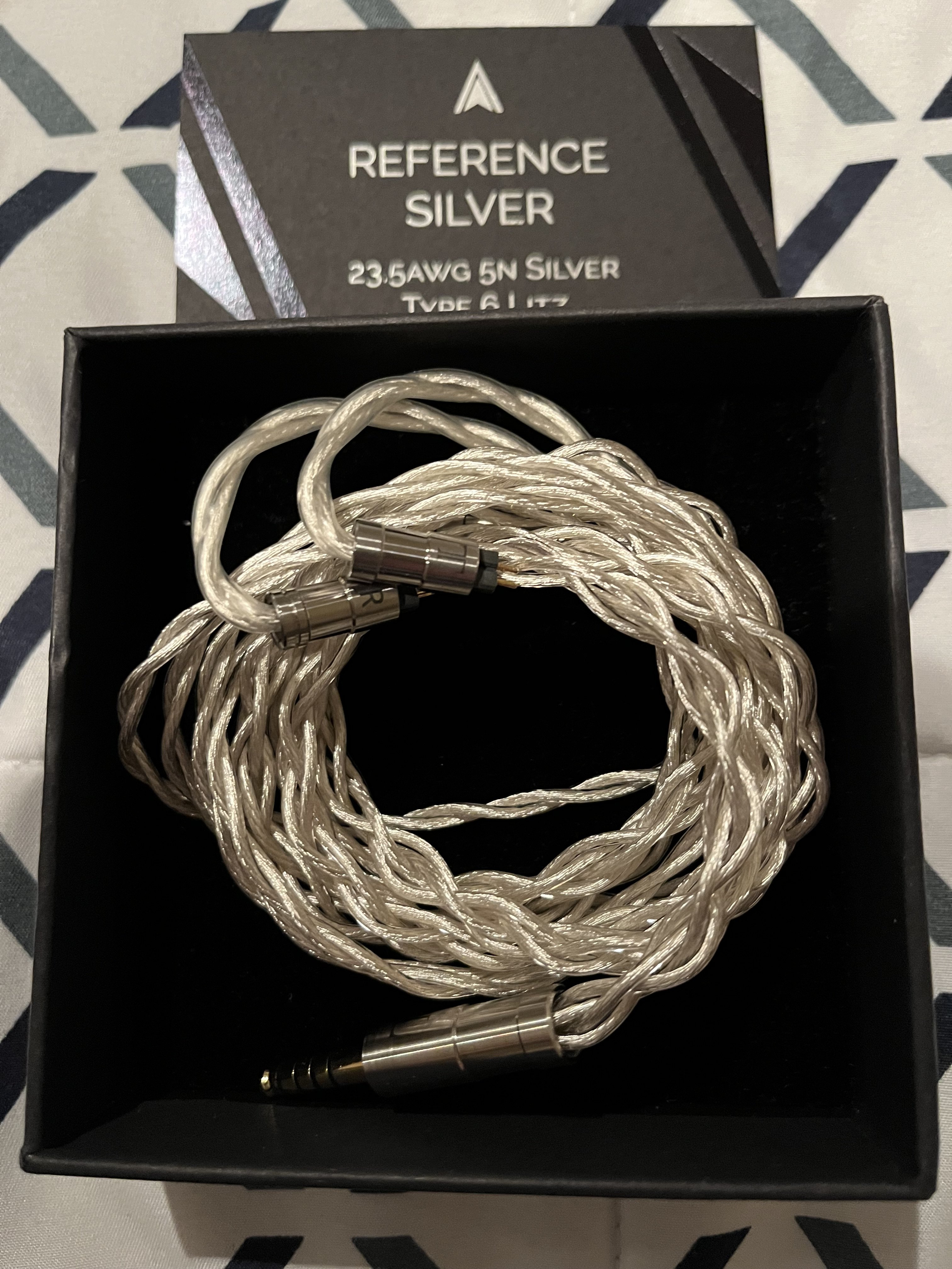 Sold: Astral Acoustics Reference Silver IEM Cable 2 Pin 4.4m ...