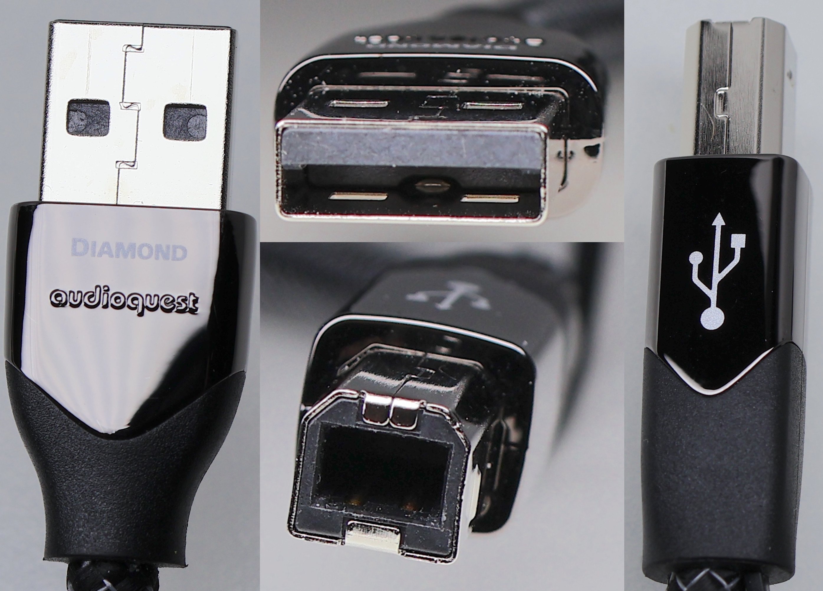 Sold: Audioquest Diamond USB 2.0 USB-A to USB-B cable (2.5 feet in ...