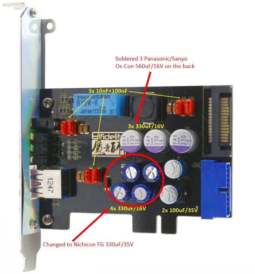 5V USB voltage filtering or external PS - Elfidelity AXF-100 PRO III ...
