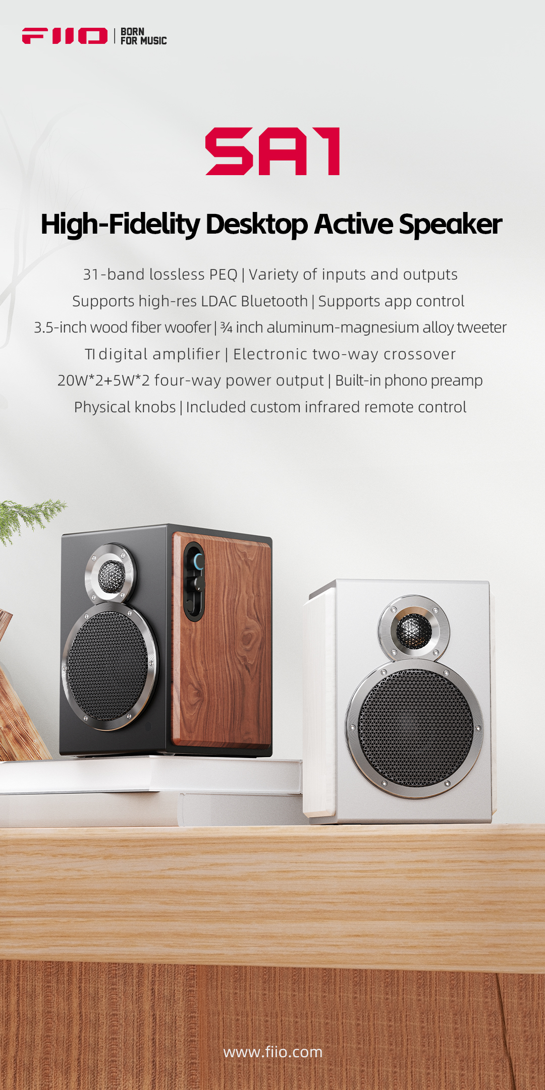 31-band lossless PEQ active speaker, FIIO SA1 | Headphone Reviews and ...