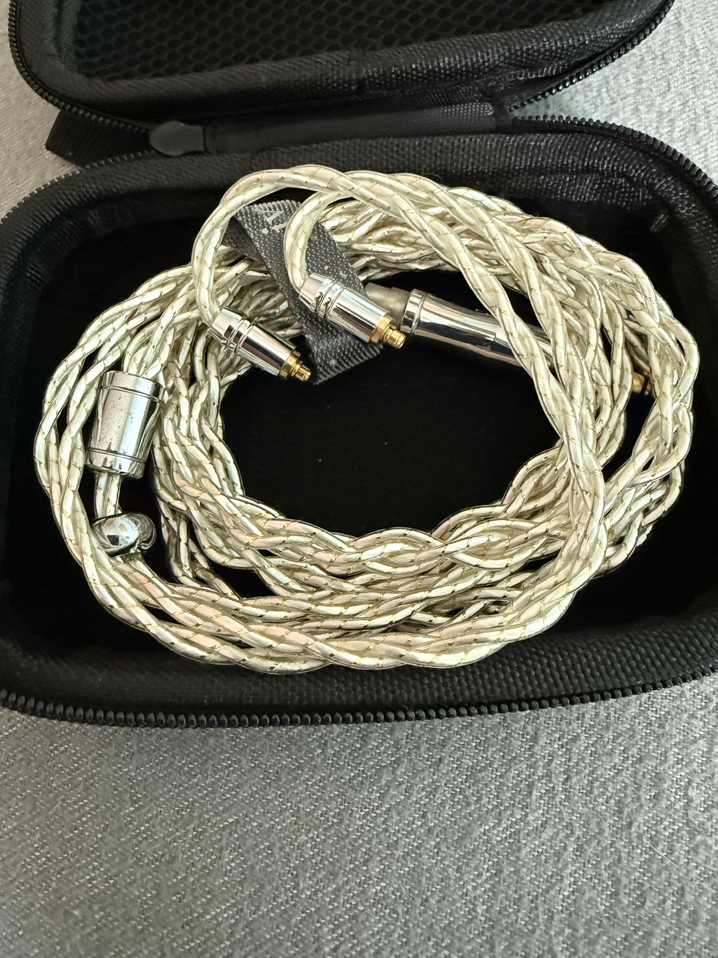 Ivip Q Silver Palladium 22k gold foil cable MMCX also for Sennheiser ...