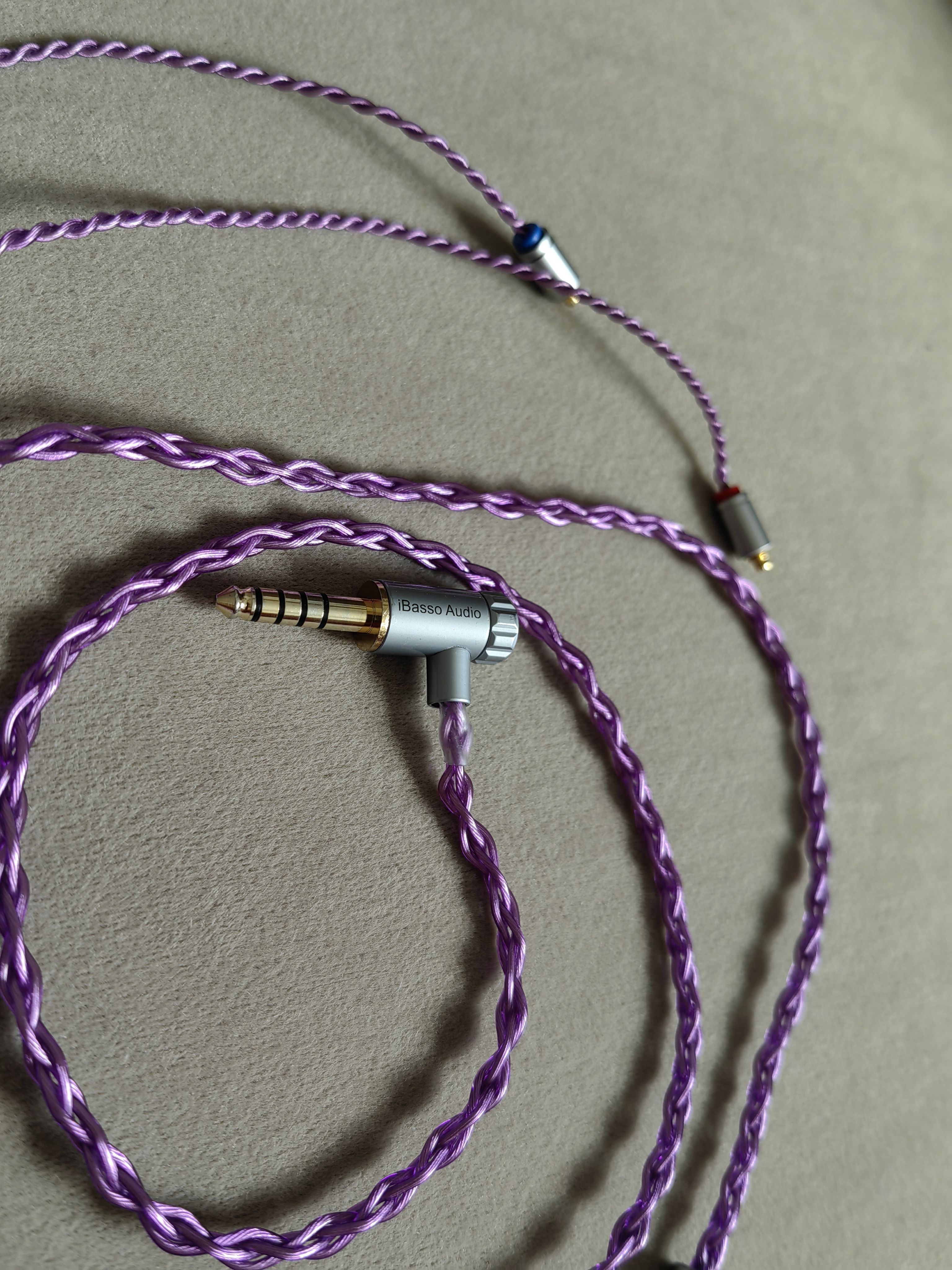 iBasso CB16 - IEM MMCX balanced copper silver hybrid earphone cable ...