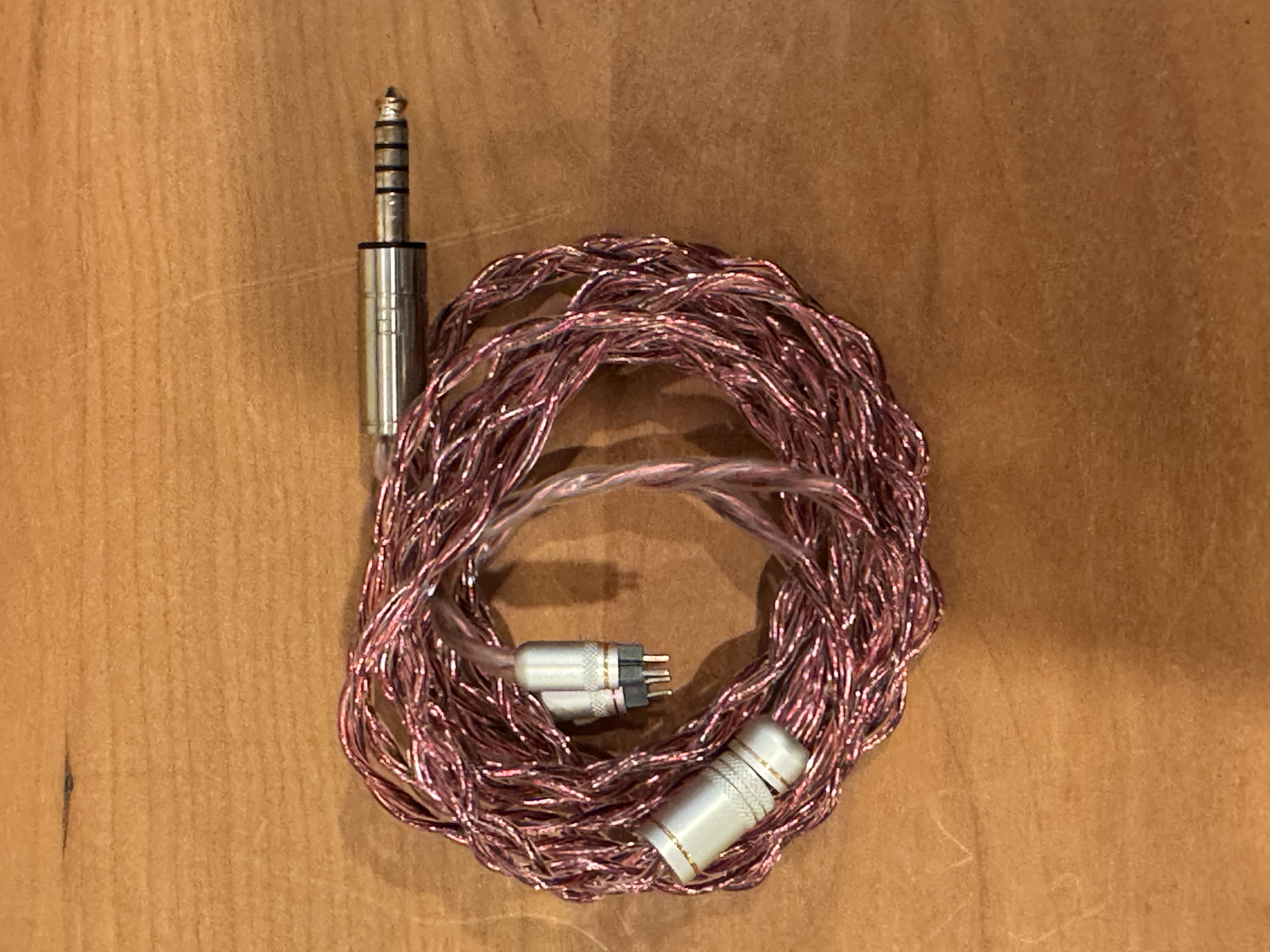 Sold: Marco's Custom Cable Flagship IEM Cable 2-pin/4.4mm | Headphone ...
