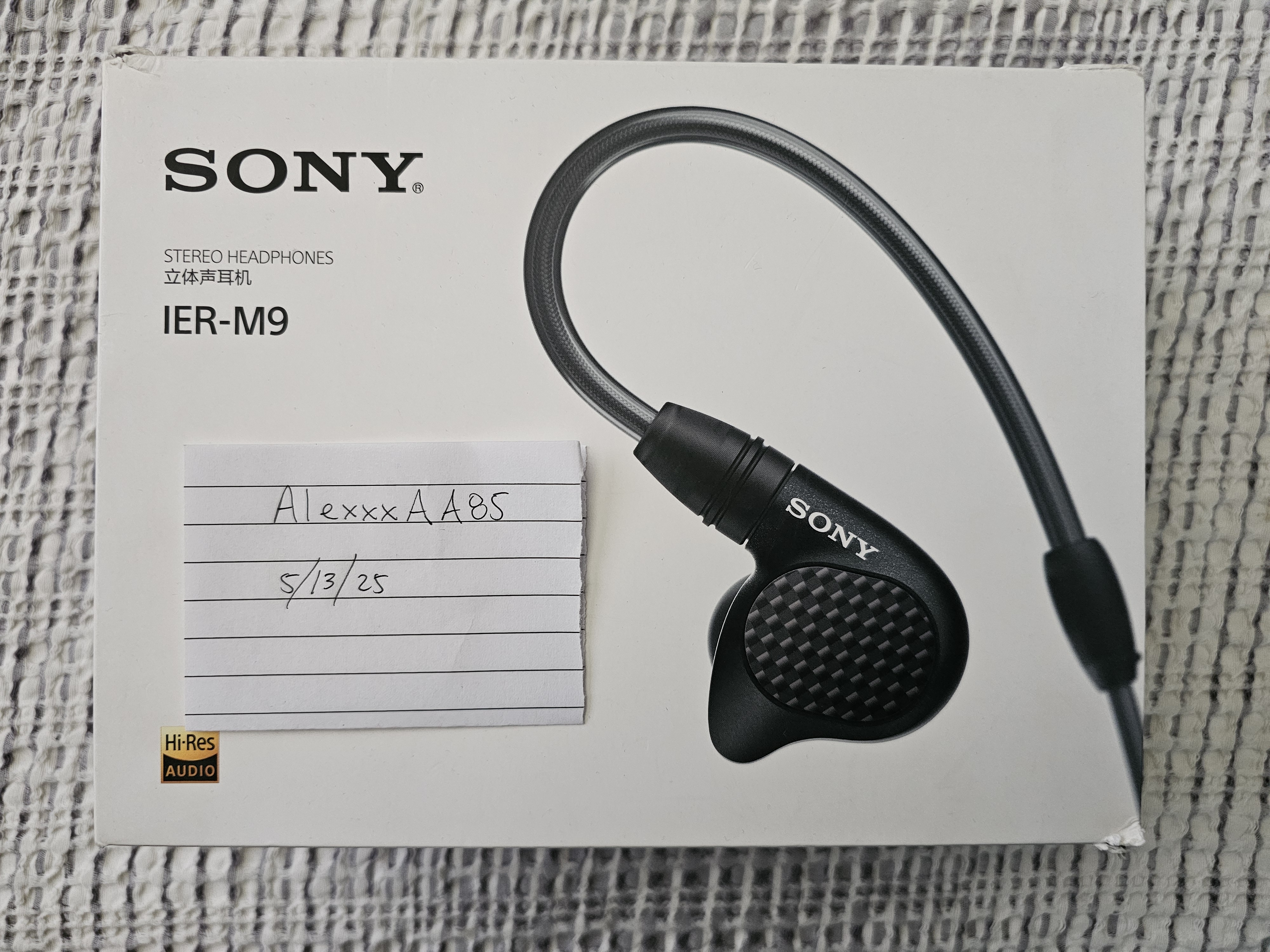 Sold: Sony IER - M9 | Headphone Reviews and Discussion - Head-Fi.org
