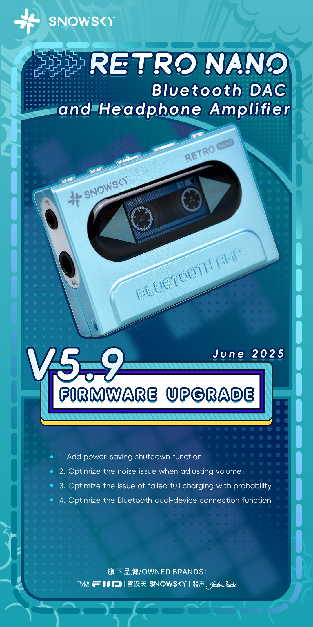 FIIO’s innovative sub brand, SNOWSKY Bluetooth DAC and Headphone ...