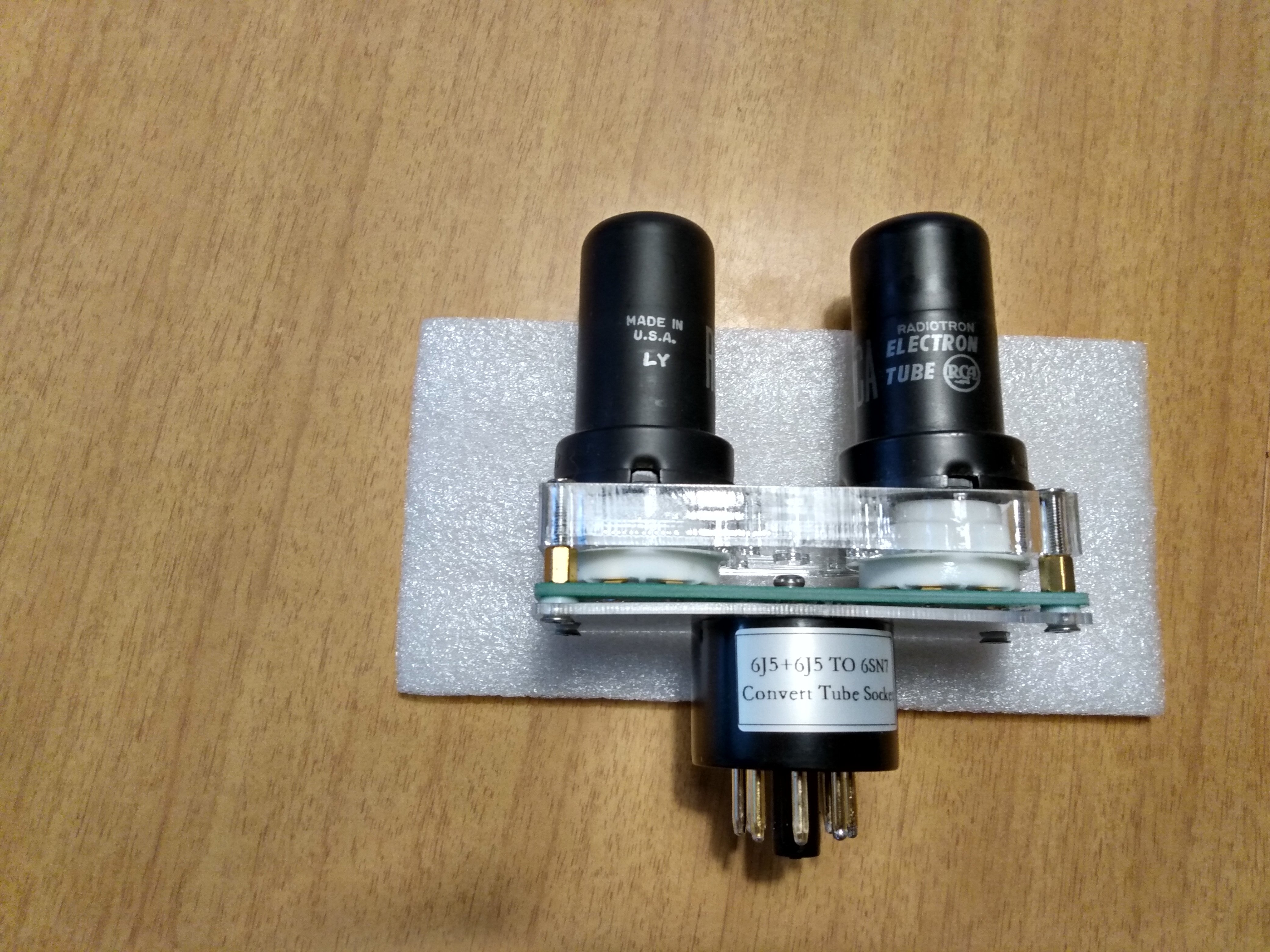 Sold: PENDING***2x 6J5-to-6SN7 Tube Adapter & 6J5 Tube Pairs for Schiit ...