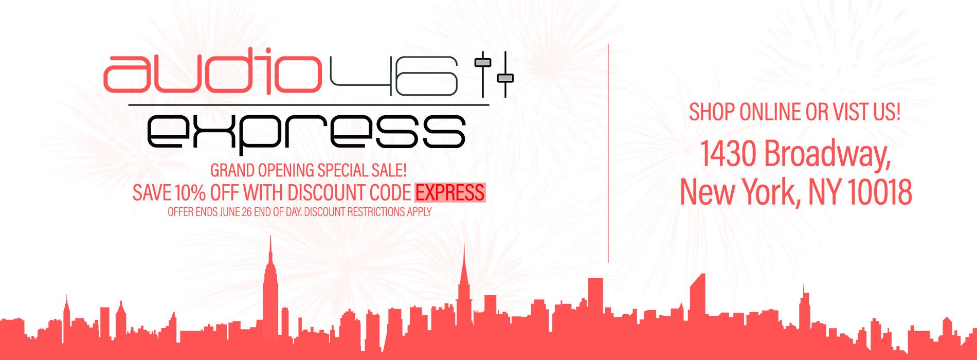 Our New Second Location, Audio 46 Express Is Having A Grand Opening ...