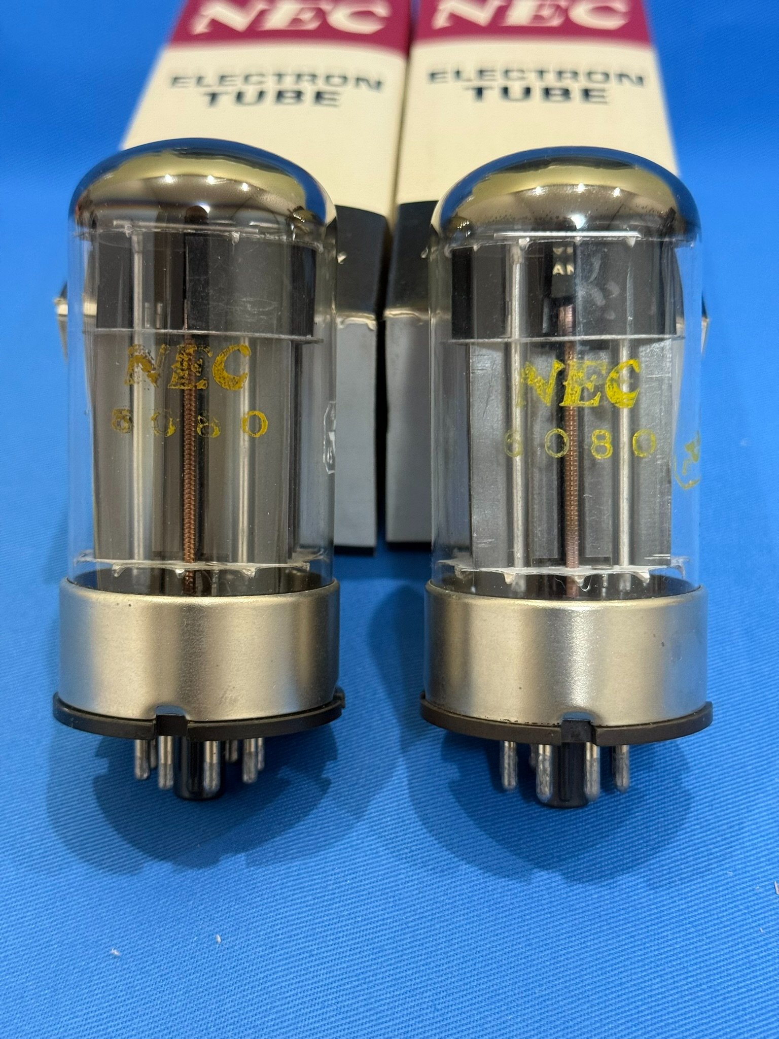 Perfectly Matched Pair NEC 6080 - NOS - NIB - Top D-Getter | Headphone ...
