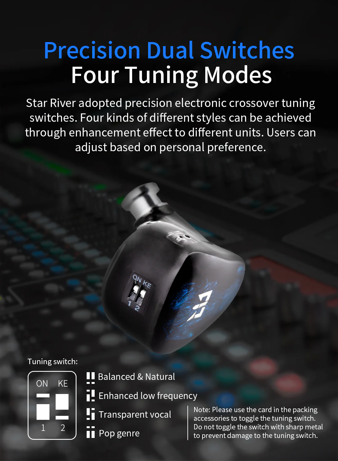 【TRI Star River】High end IEM Earphones Quality In-ear Monitors Dual ...