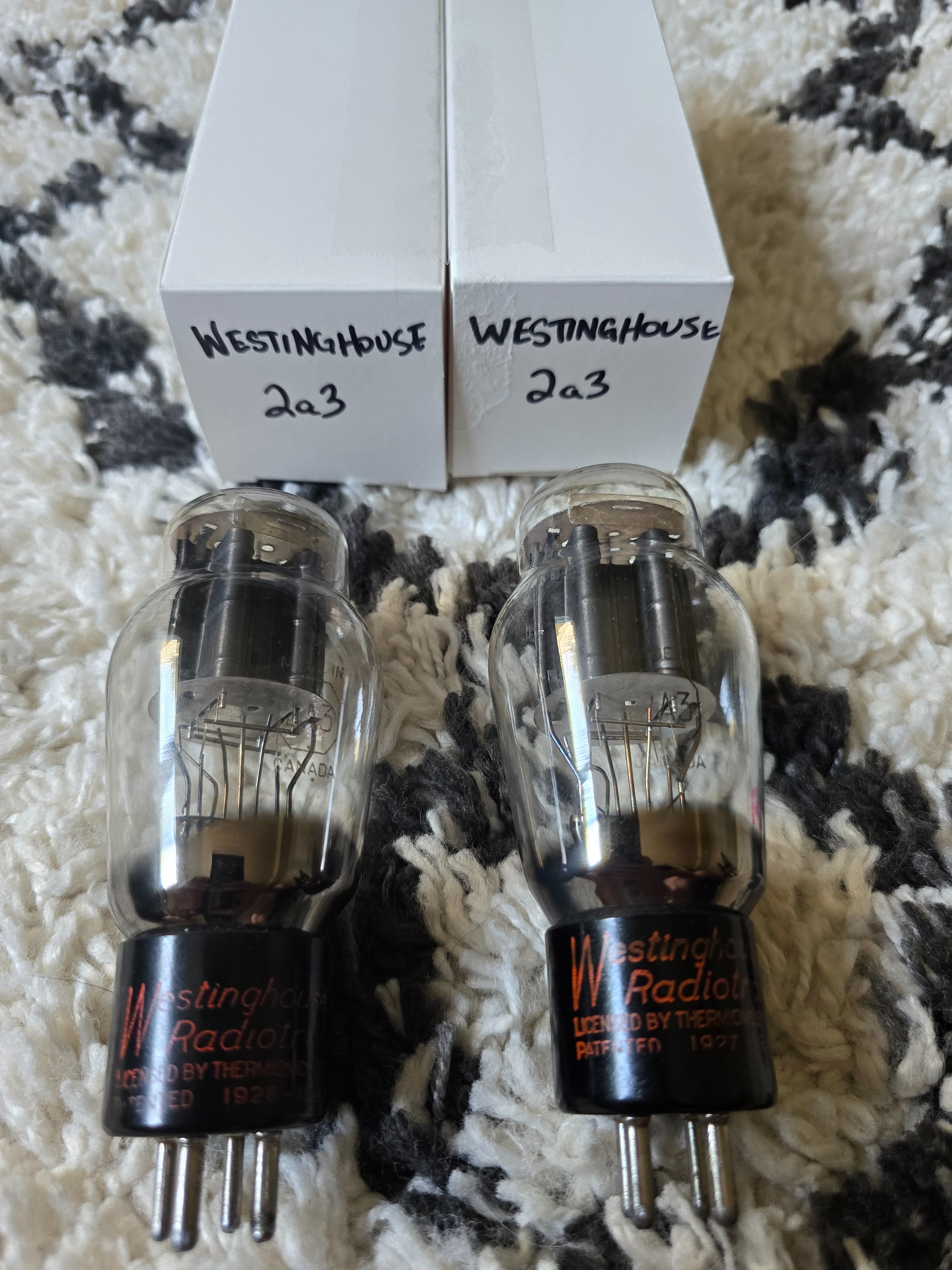 Sold: Pair of Westinghouse 2a3 Black Plate tubes | Headphone Reviews ...