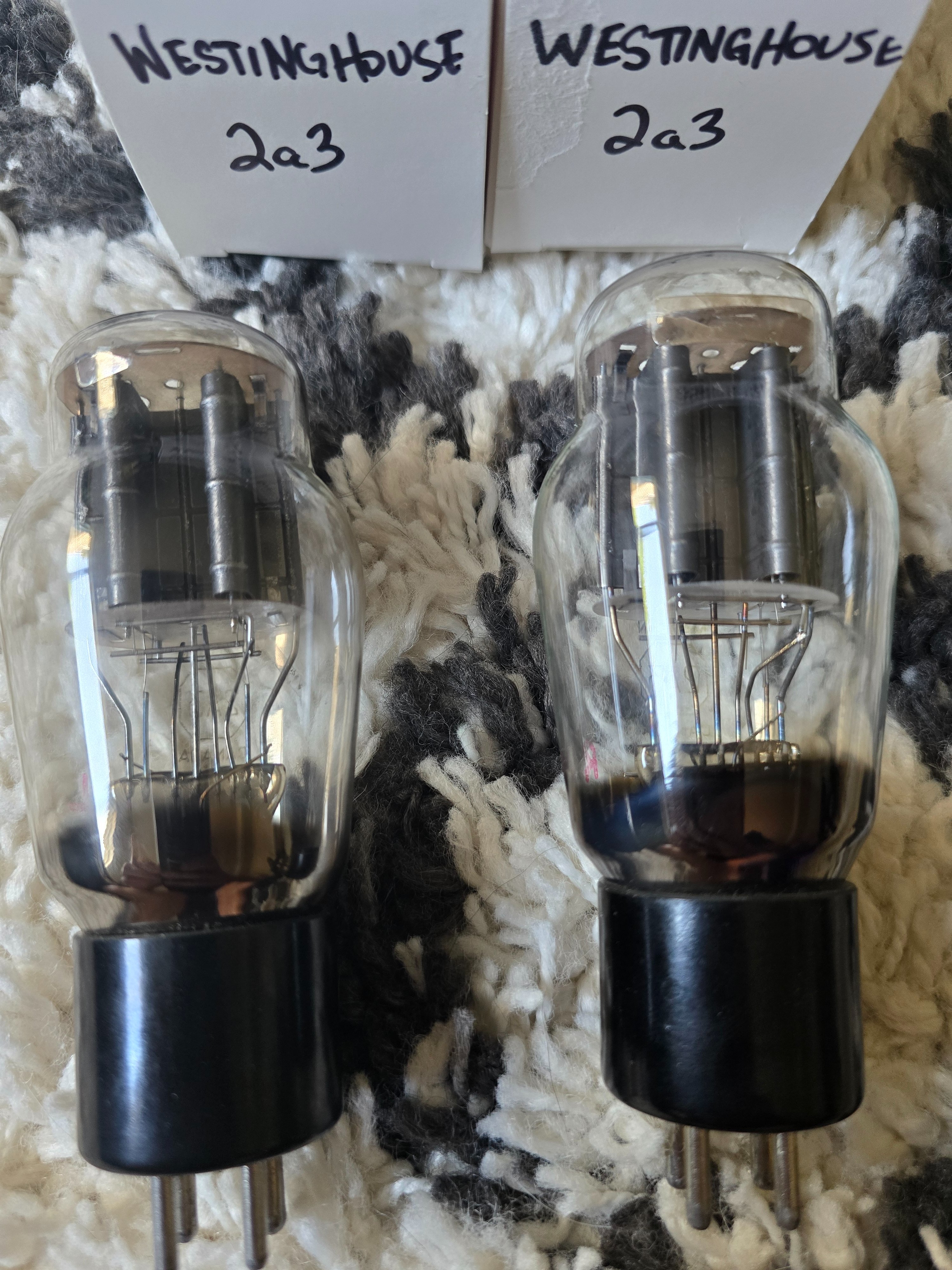 Sold: Pair of Westinghouse 2a3 Black Plate tubes | Headphone Reviews ...